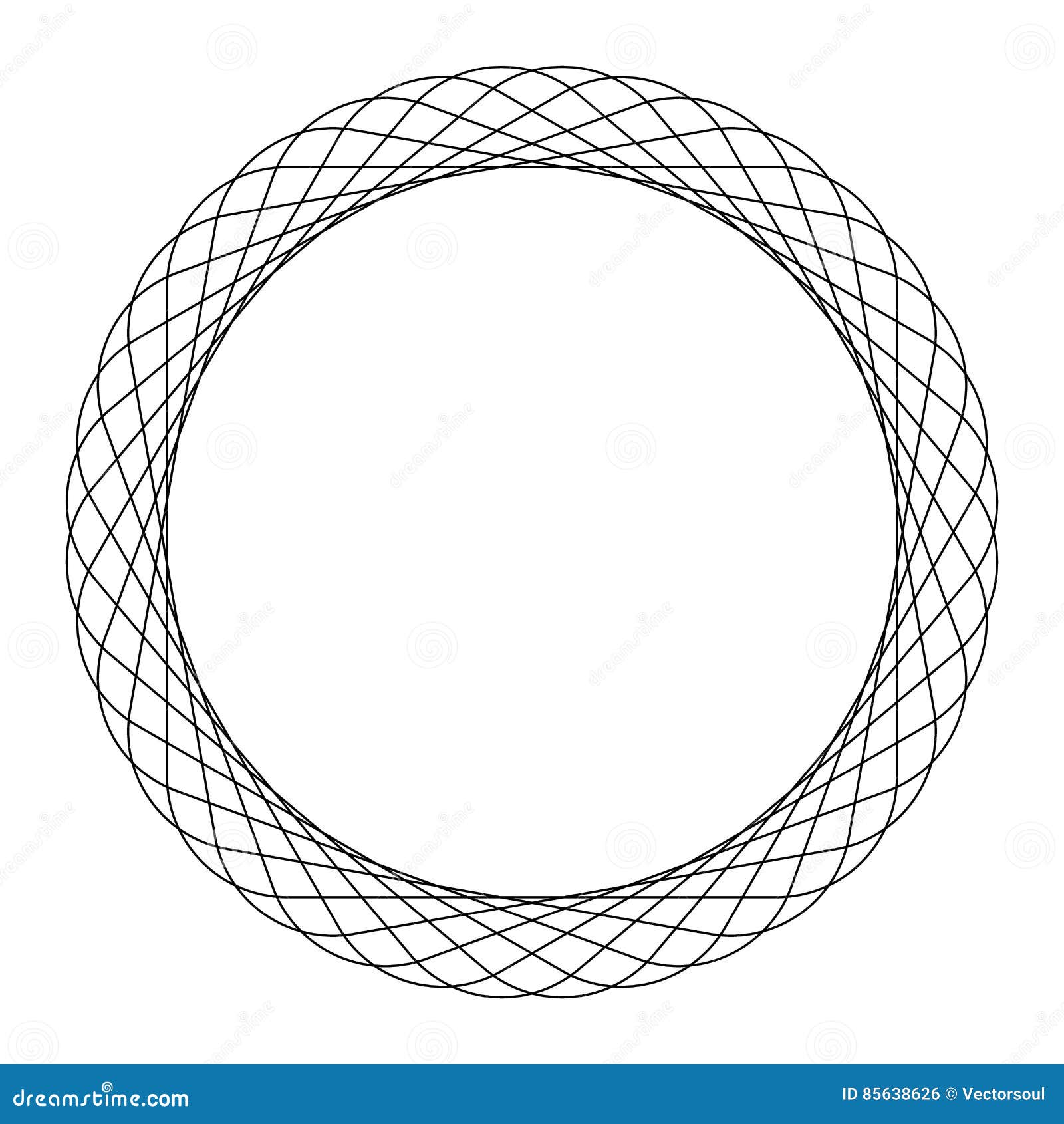 Circular Spiral Element. Abstract Geometric Circle Element Stock Vector ...