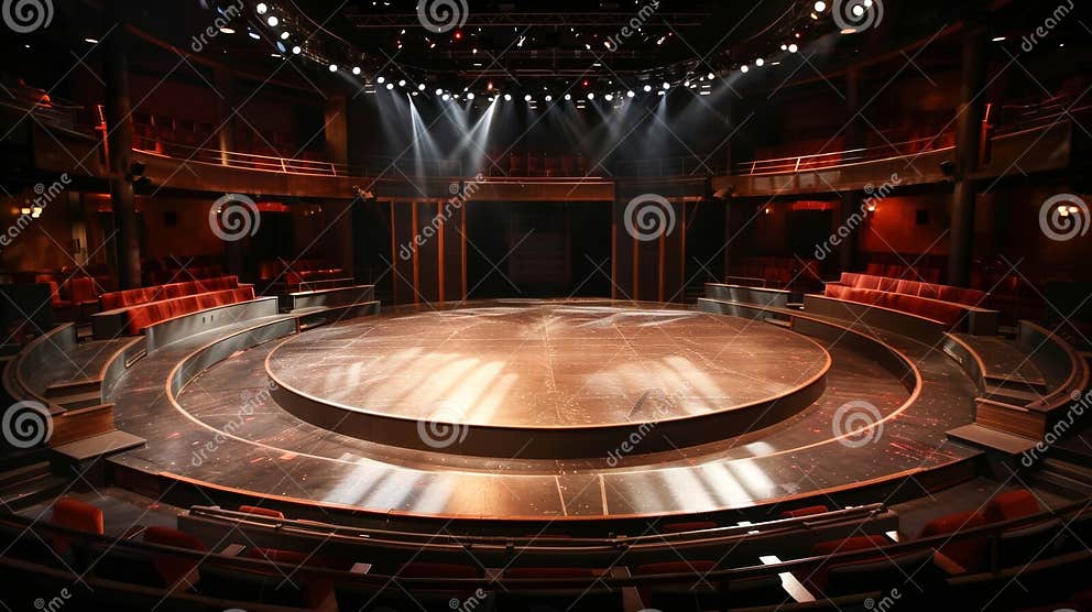 The Circular Stage at the Center of the Theater Allows for Live ...