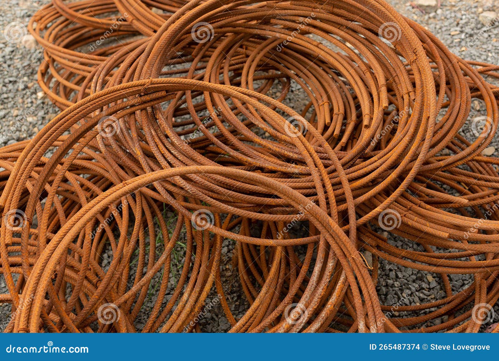 Circular Steel Reinforcing Steel In Piles Royalty-Free Stock Image ...