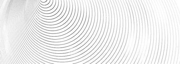 Circular Stripe Backgrounds. Abstract Radial Patterns with Black Lines ...