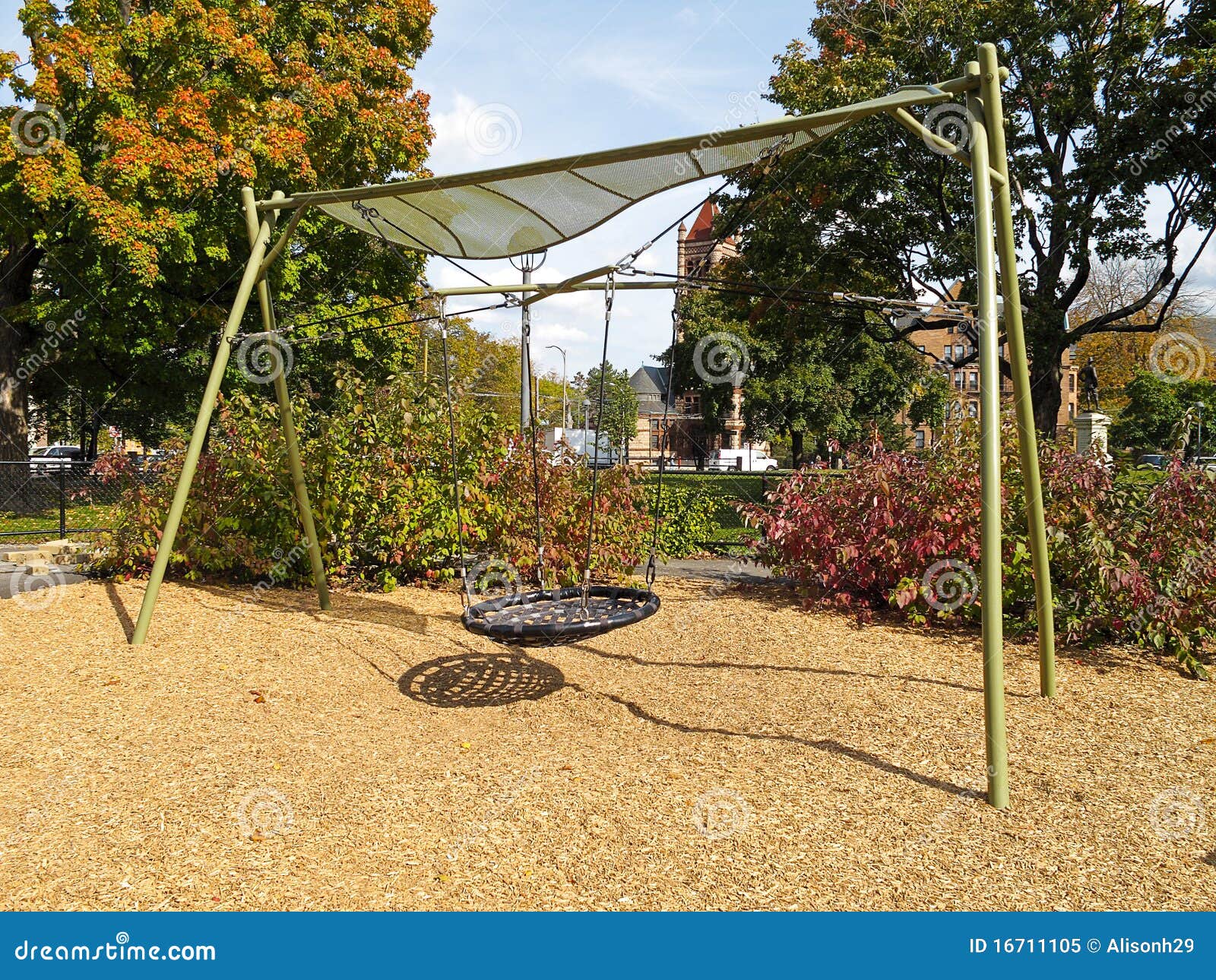 Circular Swing stock image. Image of park, public, autumn - 16711105