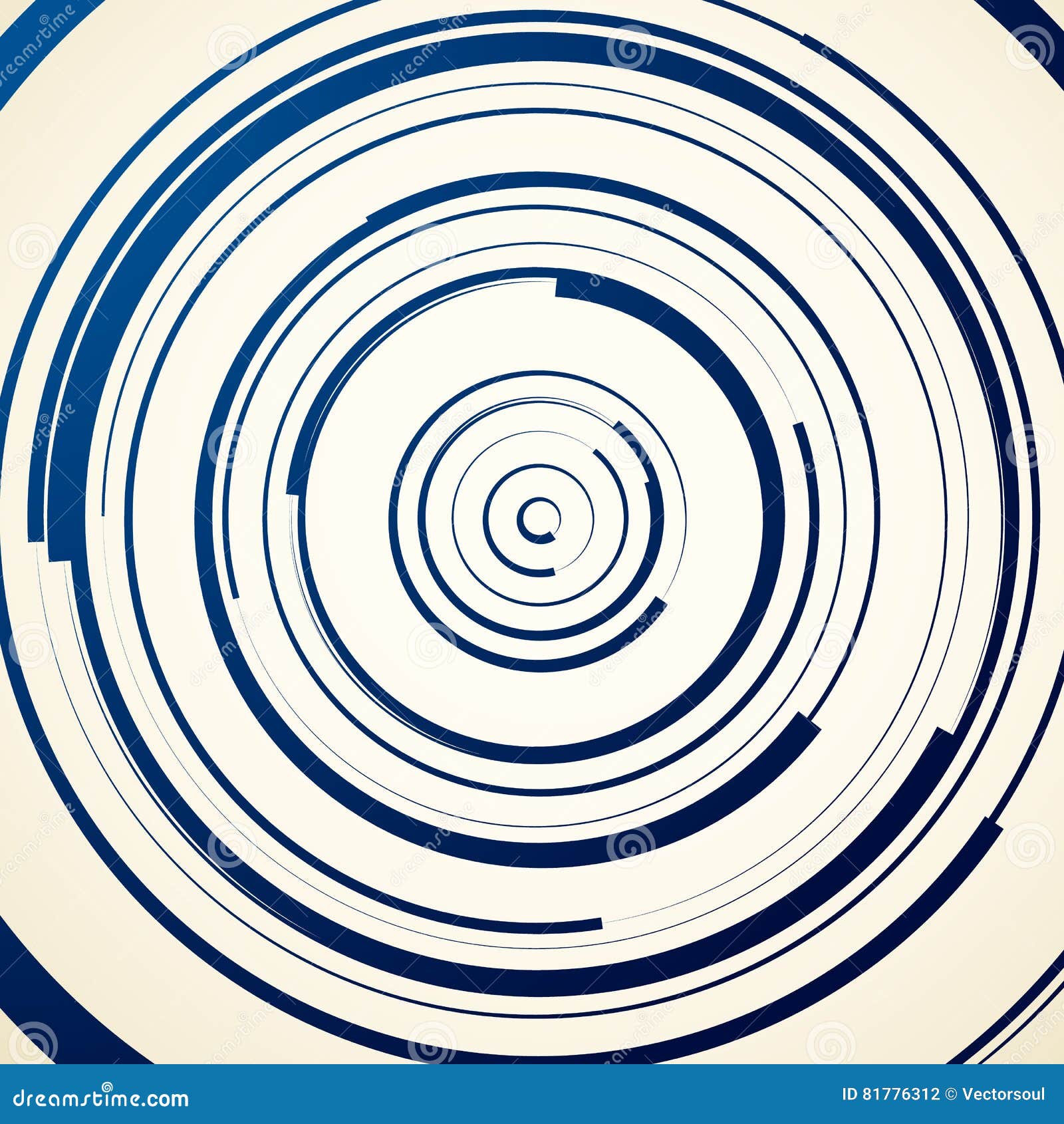 Circular Swirl, Spiral Illustration - Random Concentric Circles Stock ...
