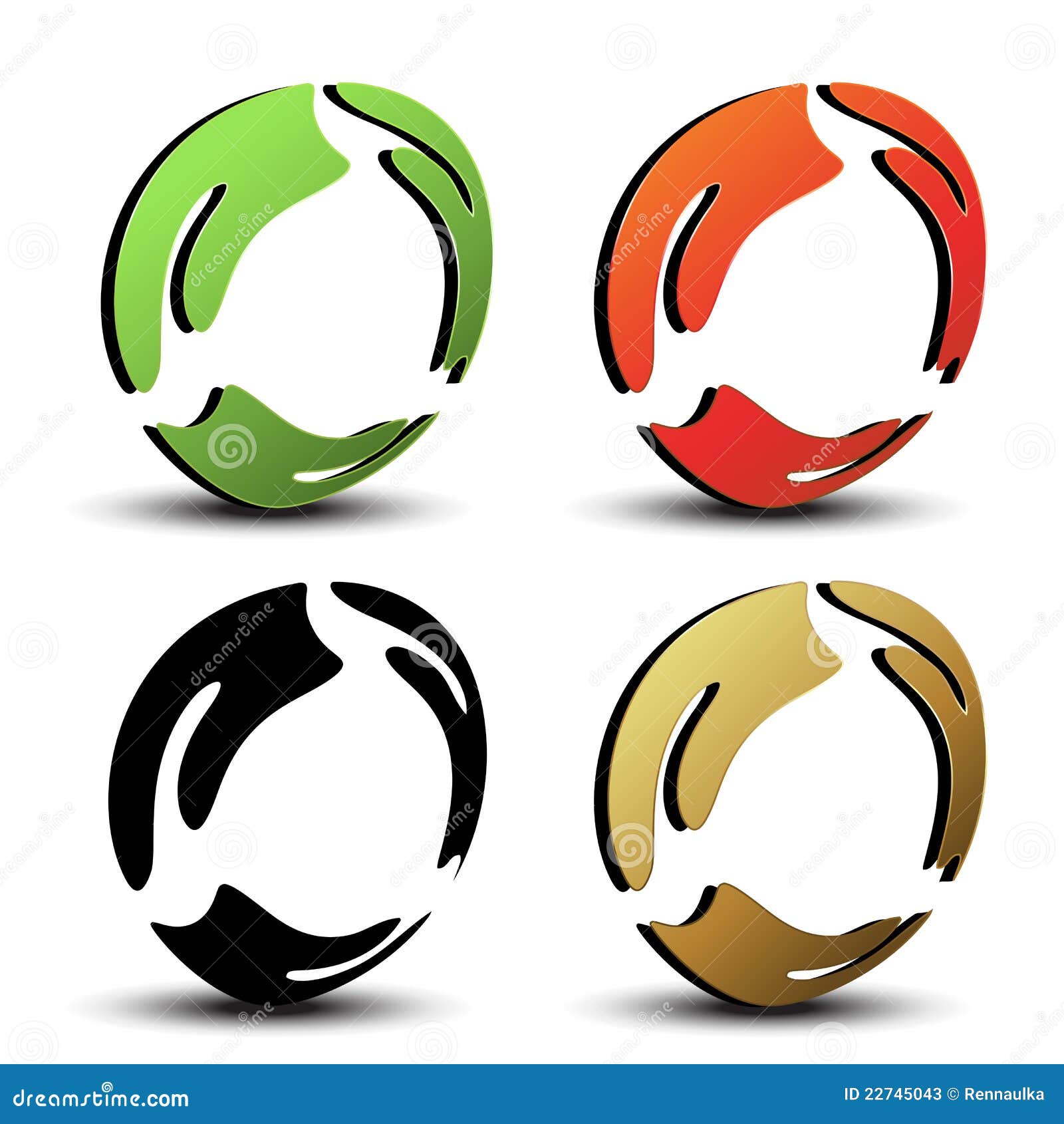 Circular symbols stock vector. Illustration of black - 22745043