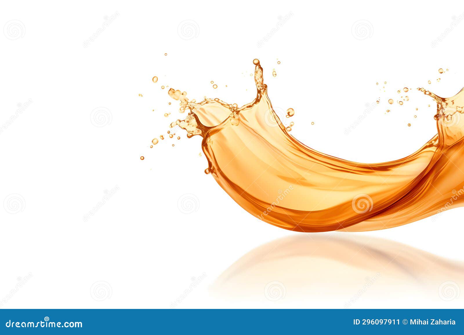 Circular Tea Splash Wave Isolated on White Background. Generative AI ...