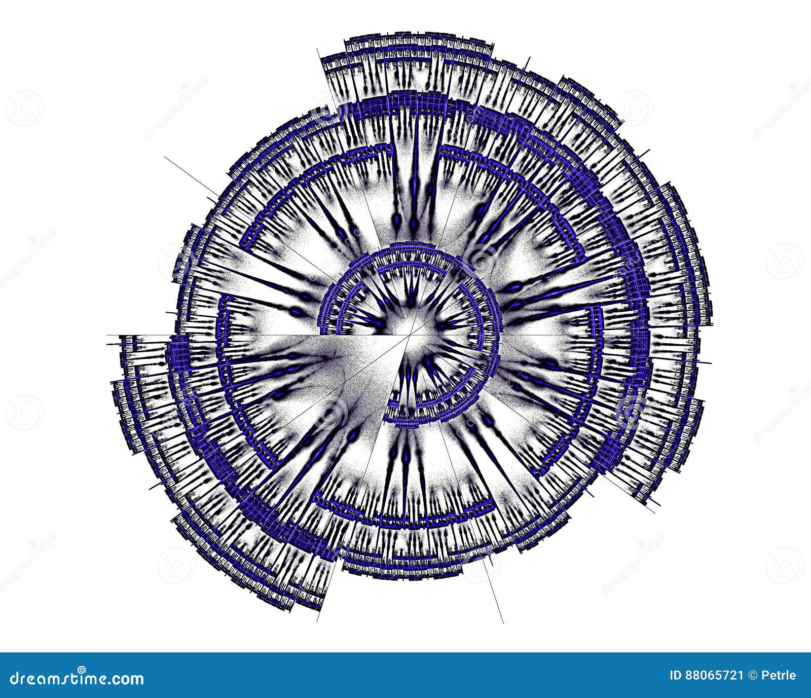 The Circular Technically Fractal Stock Image - Image of arts ...