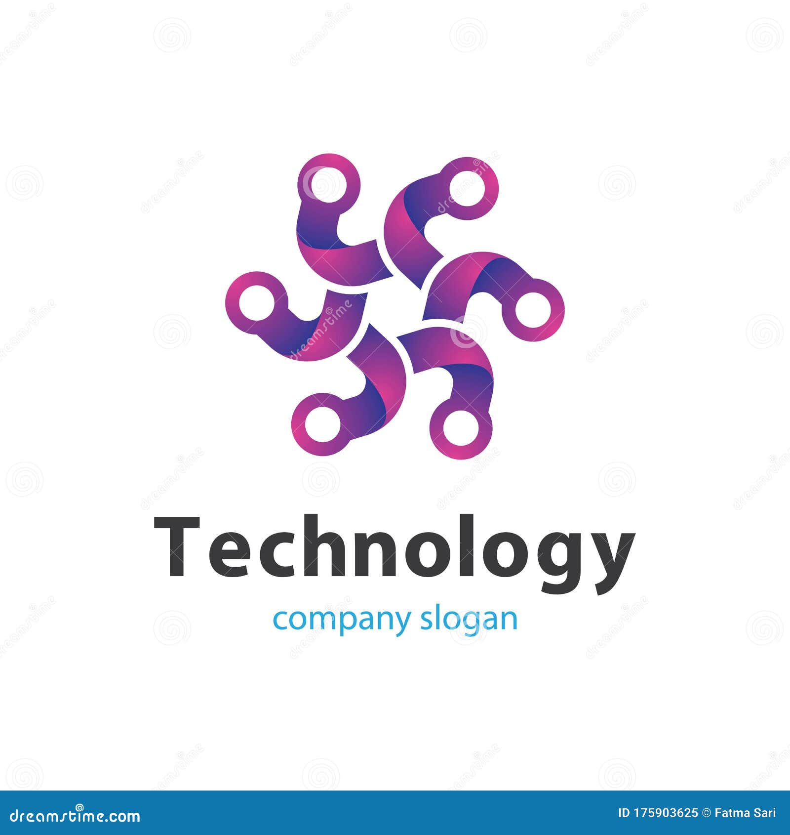 Circular Technology Circuit Icon Logo Stock Vector - Illustration of ...