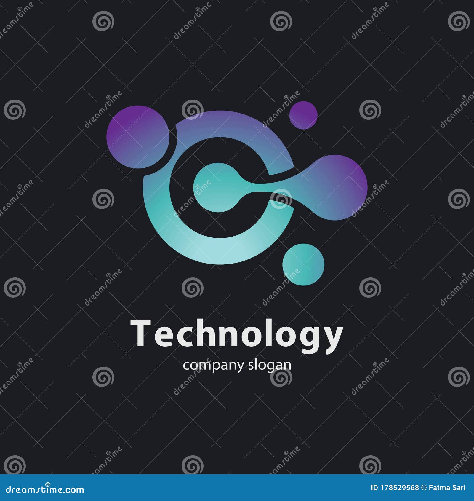 Circular Technology Circuit Icon Logo Stock Vector - Illustration of ...
