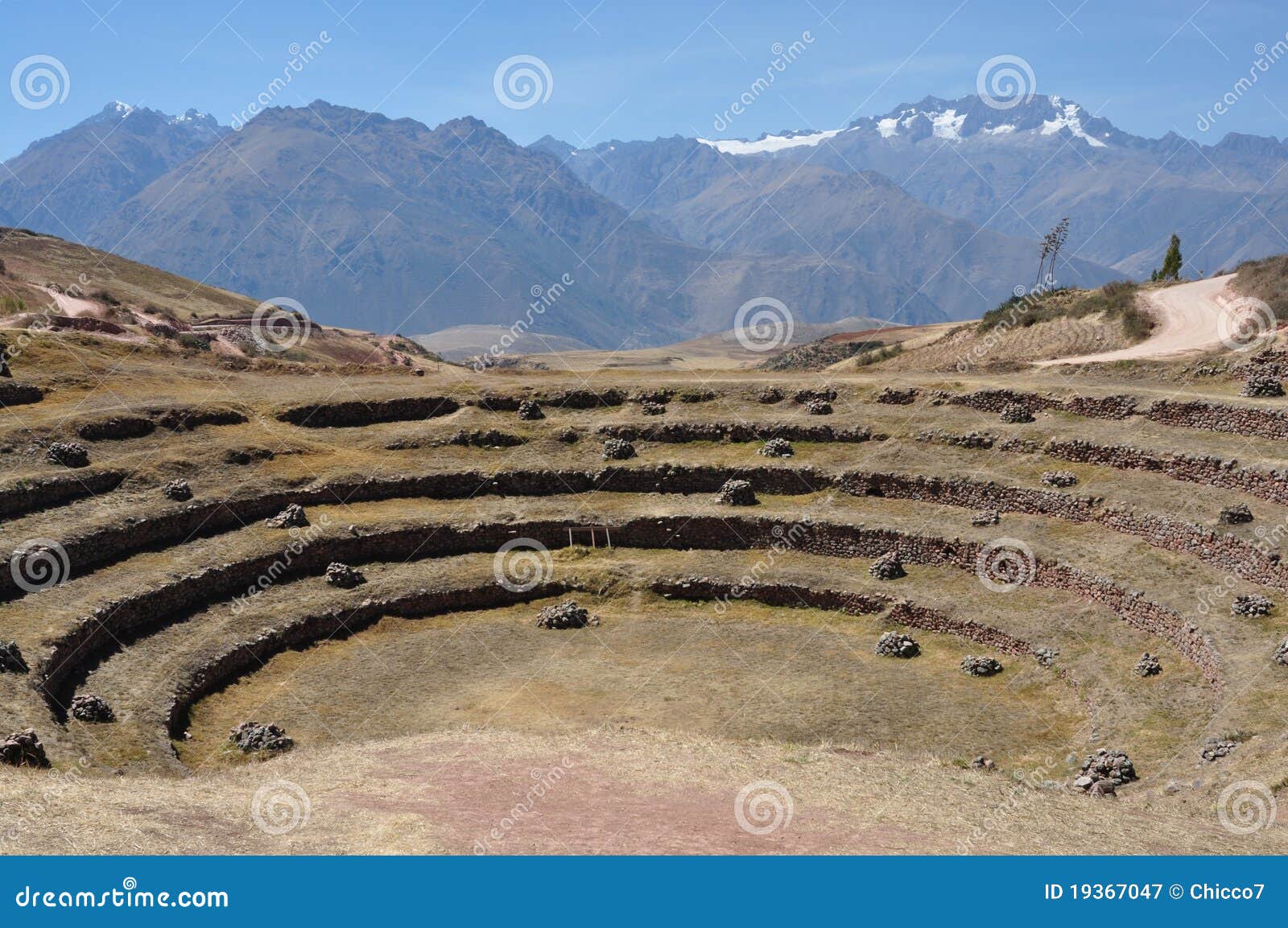 Circular Terraces of Moray, Peru Stock Image - Image of terraced ...