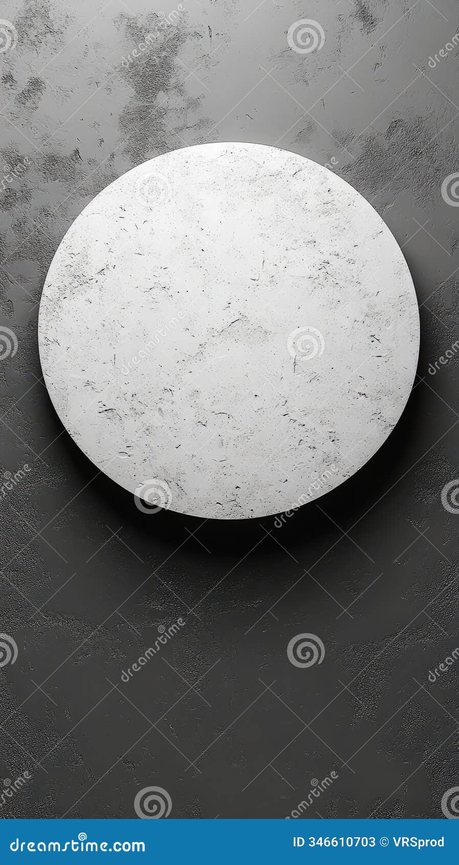 Circular Textured Element on a Rough, Dark Surface Stock Image - Image ...