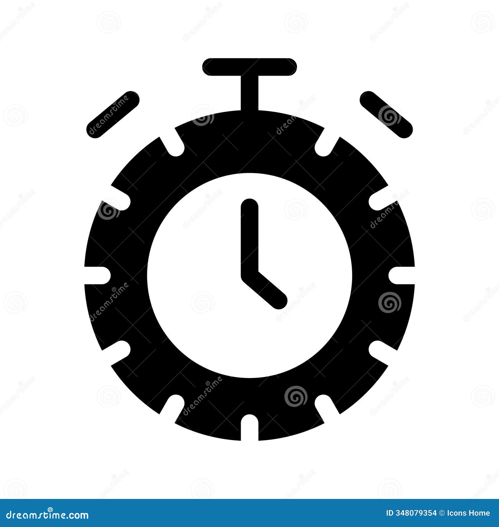 A Circular Timer Symbolizing Time Management Or Countdowns Vector ...