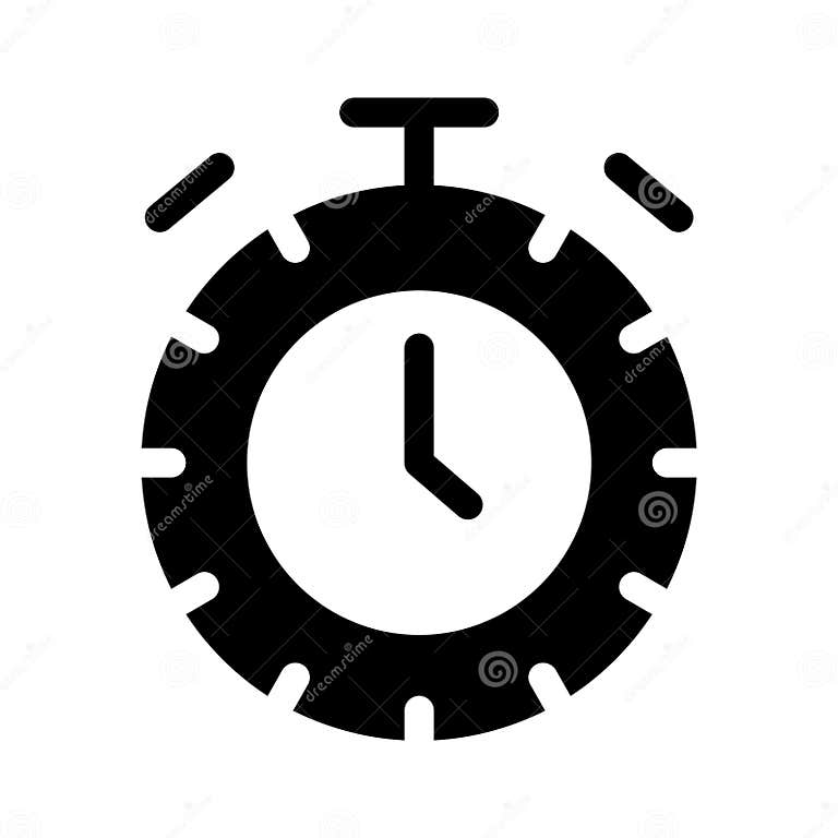 A Circular Timer Symbolizing Time Management Or Countdowns Stock Illustration Illustration Of