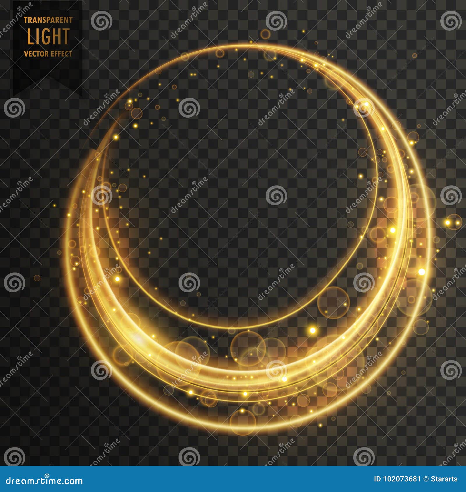 Circular Transparent Light Effect with Sparkles Stock Vector ... Circular Transparent Light Effect with Sparkles Stock Vector ...