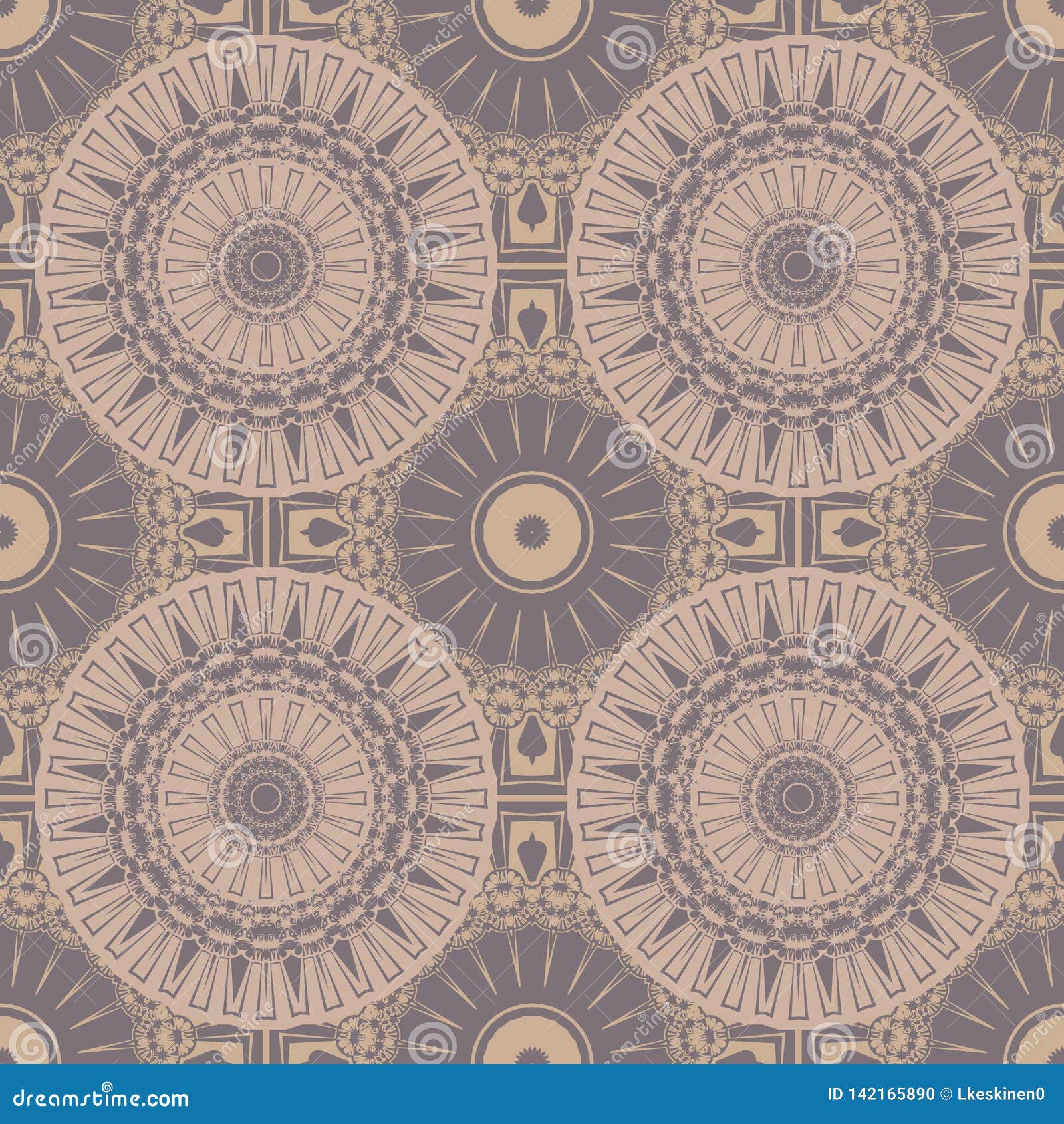 Circular, Tribal Pattern With Motifs Of African Tribes Surma And Mursi ...