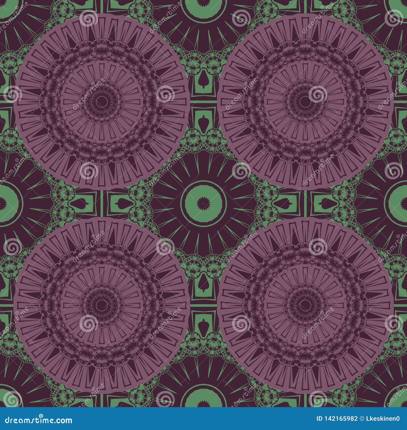 Circular, Tribal Pattern With Motifs Of African Tribes Surma And Mursi ...