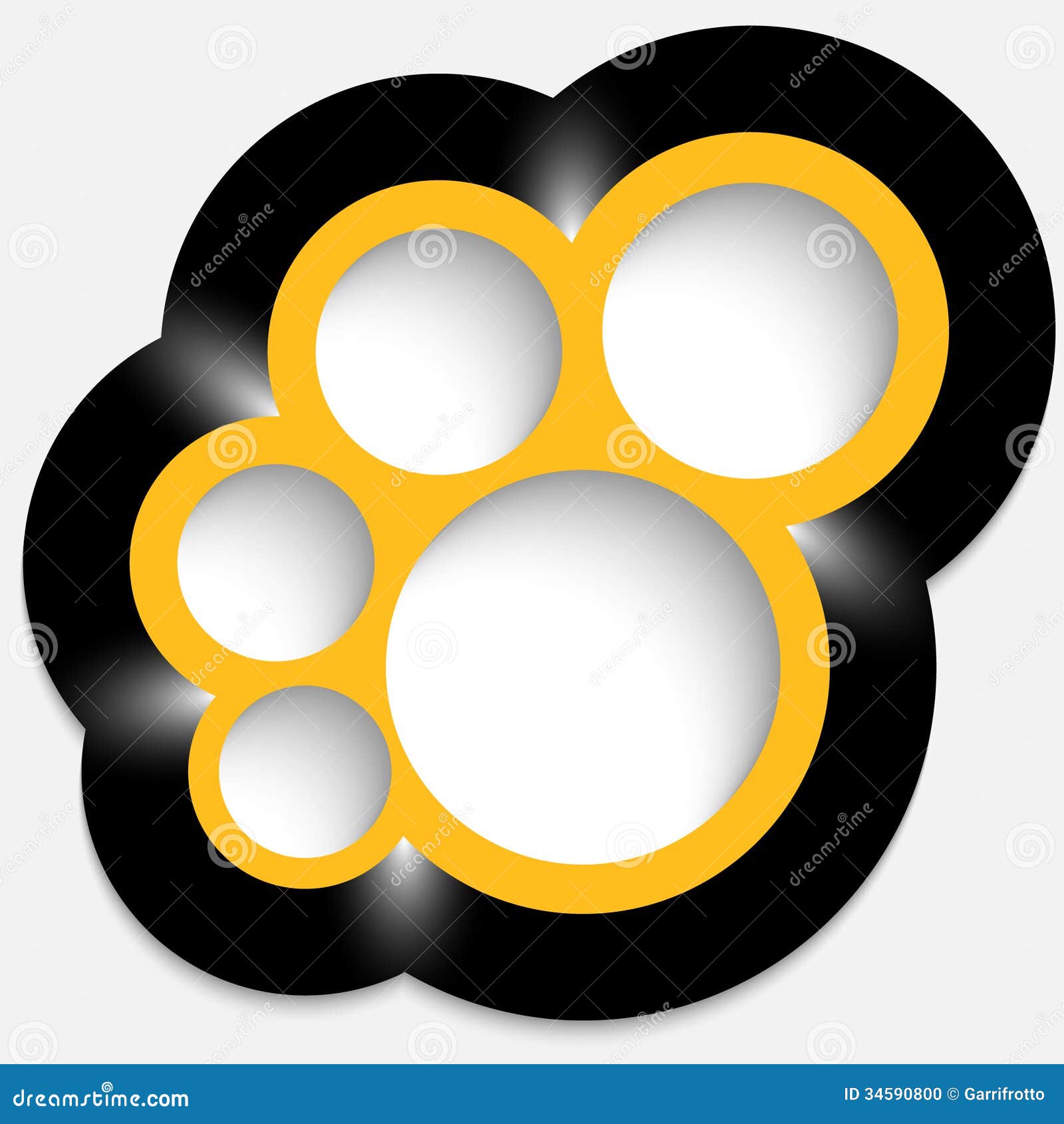 Circular vector object stock vector. Illustration of modern - 34590800