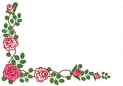 Circular vignette of roses stock vector. Illustration of design - 12720954