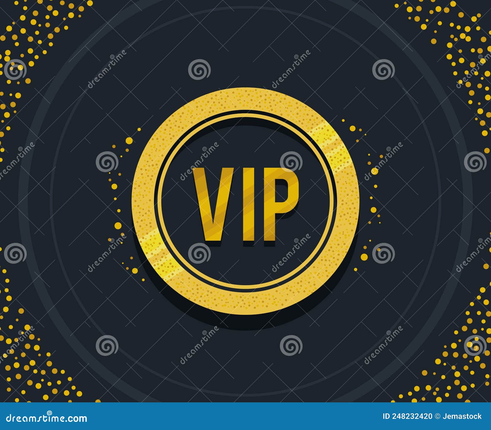 Circular vip frame stock vector. Illustration of exclusive - 248232420