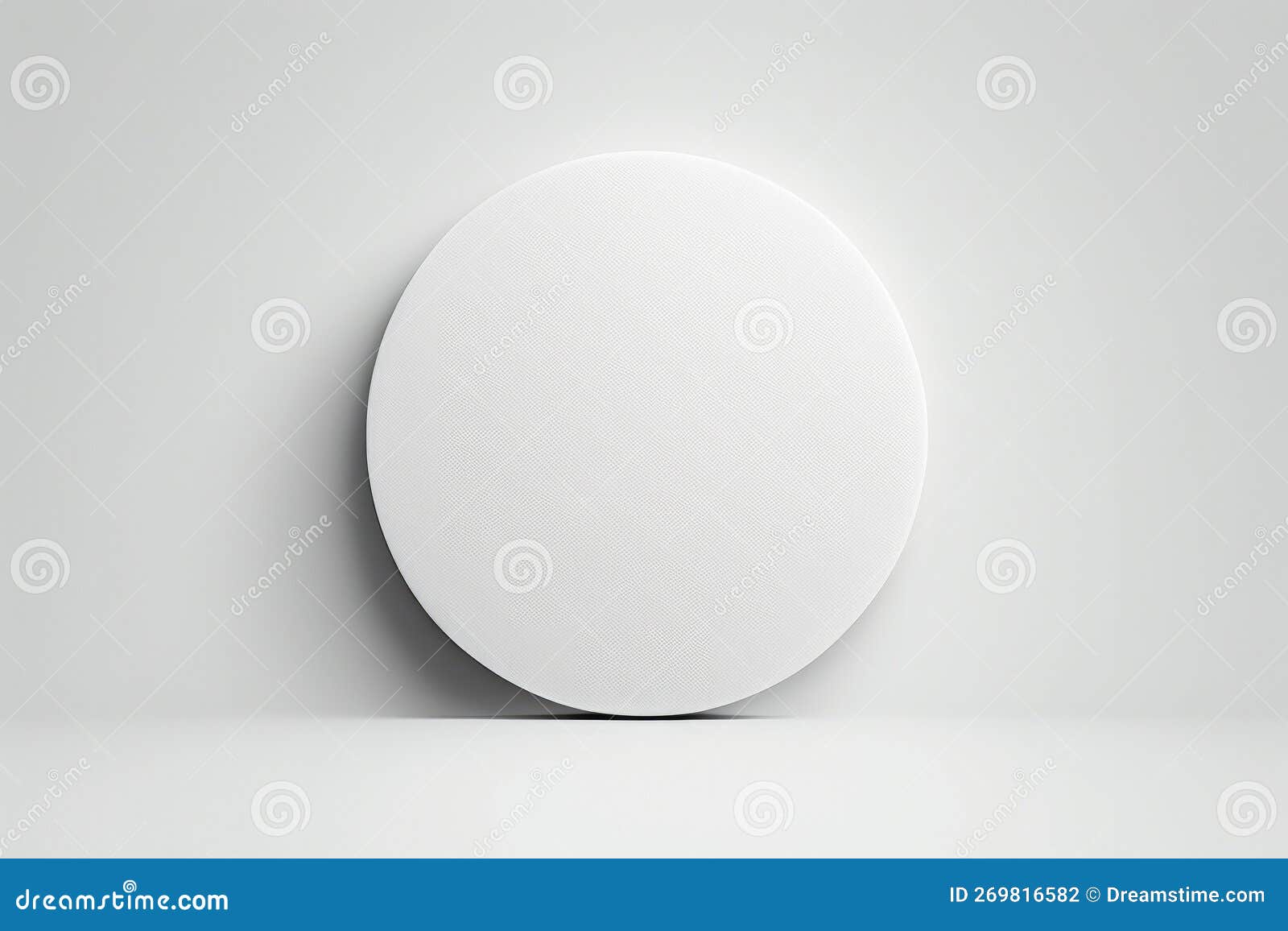 Circular Vision Mockup White Scene Created with Generative AI ...
