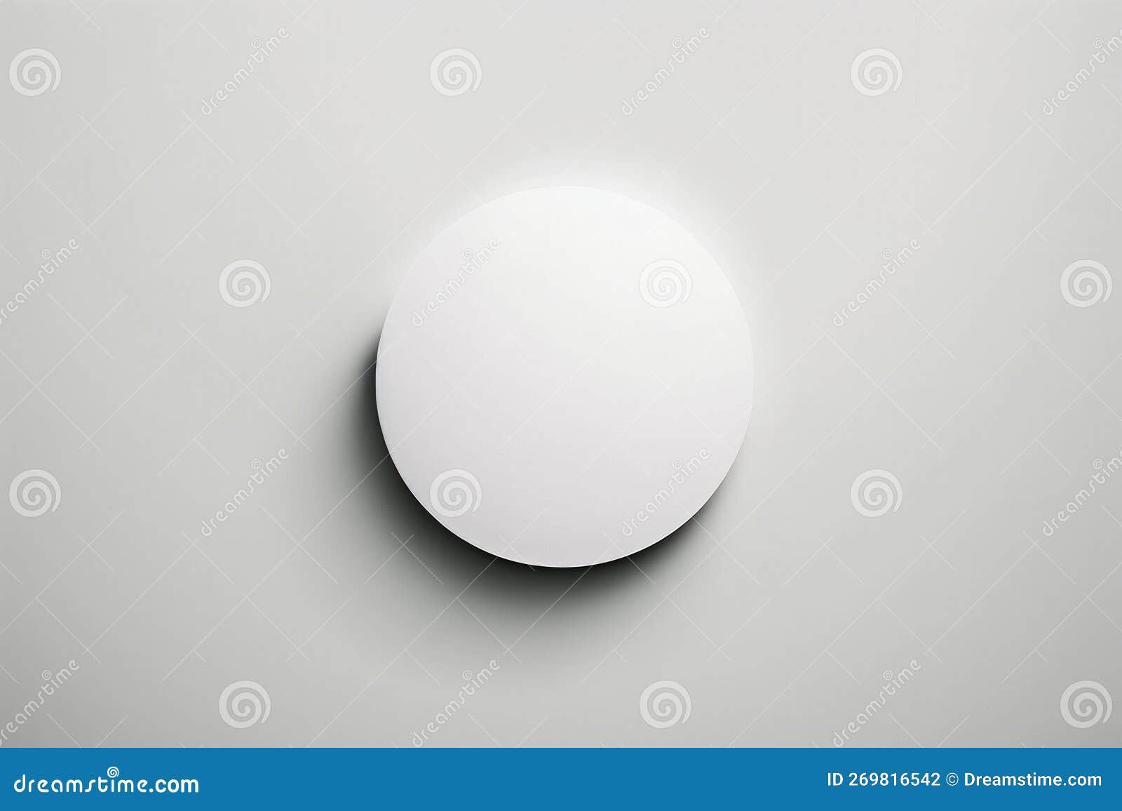 Circular Vision Mockup White Scene Created with Generative AI ...