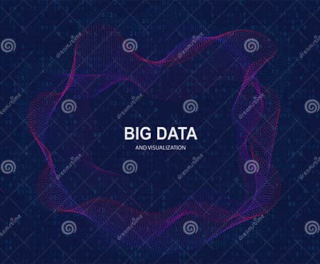 Circular Visualization of Big Data, Artificial Intelligence. Flow ...