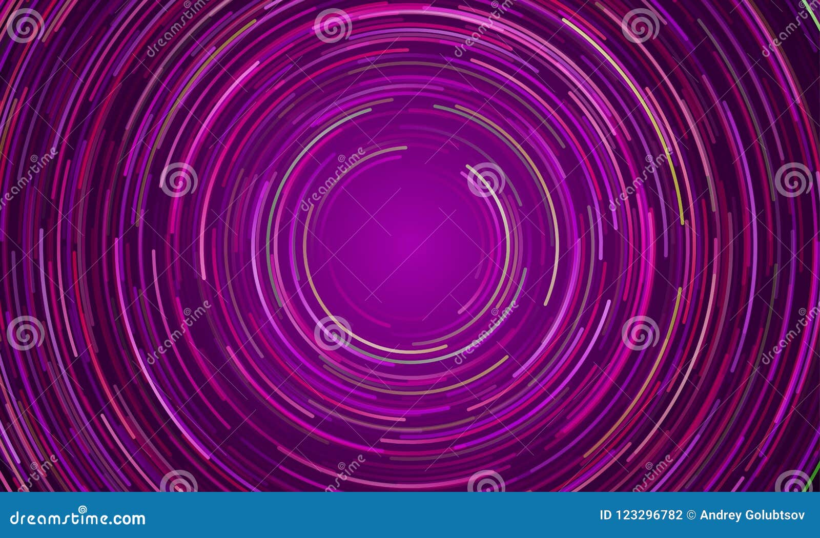 Circular Vortex Purple Light Motion Background Stock Vector ...