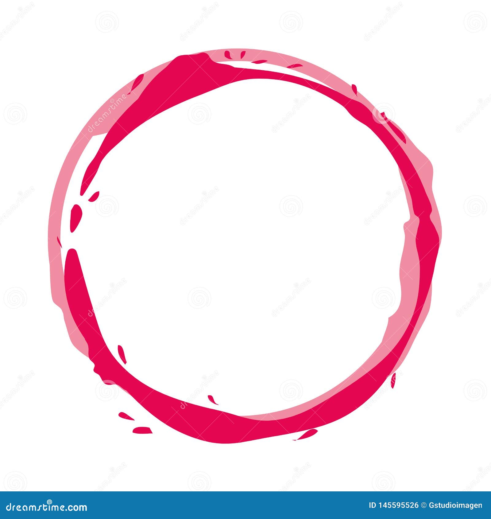 Circular Watermark Paint Wine Stock Illustration - Illustration of ...