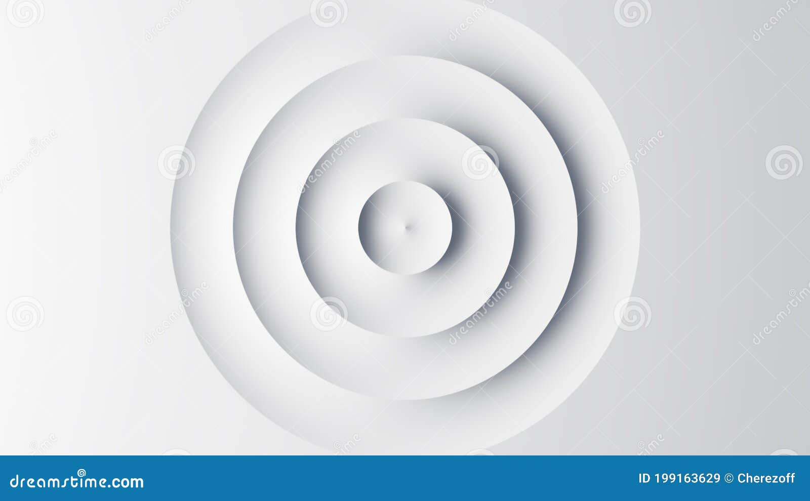 Circular Waves on a White Flat Surface Stock Illustration ...