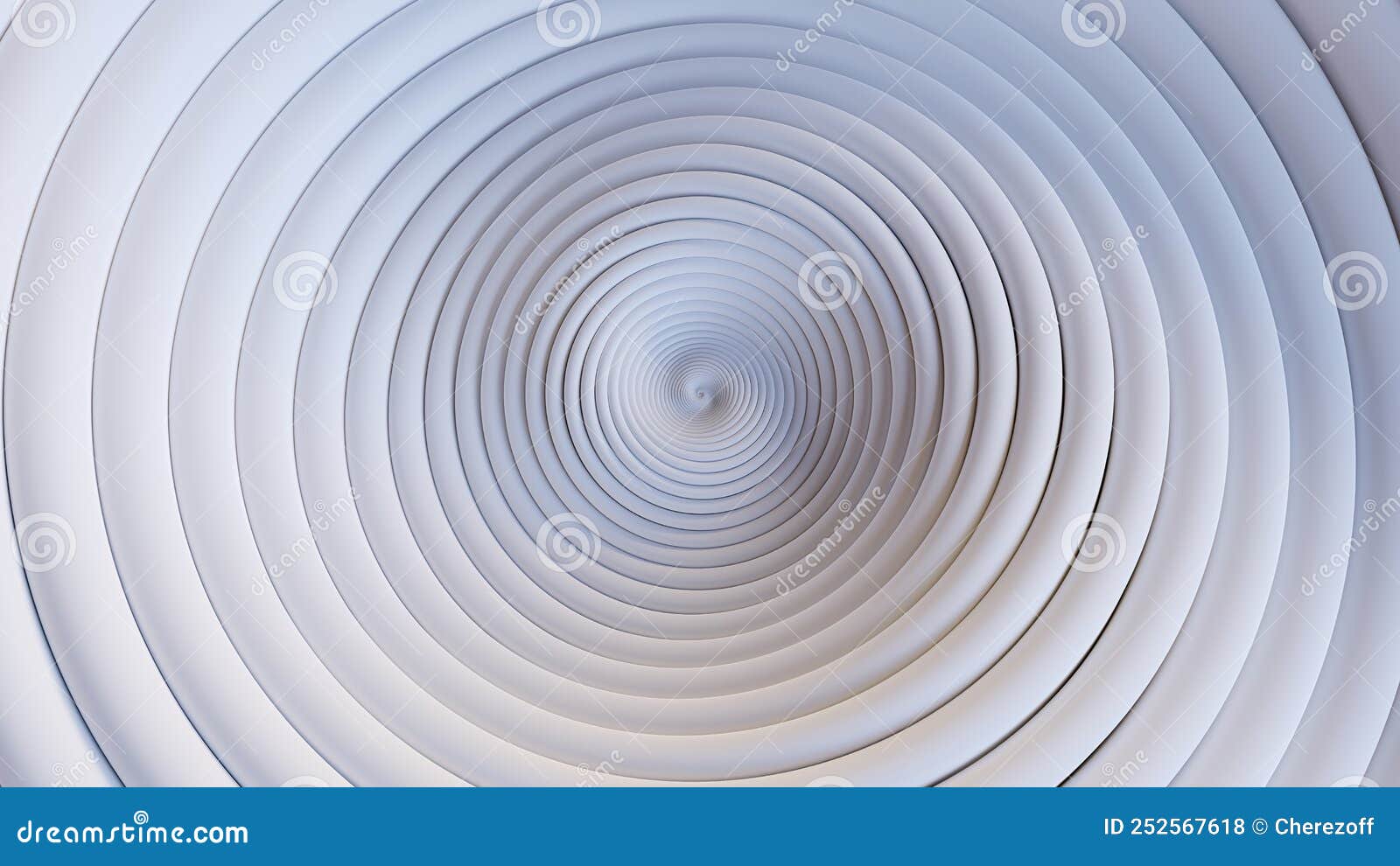 Circular Waves on a White Flat Surface Stock Illustration ...