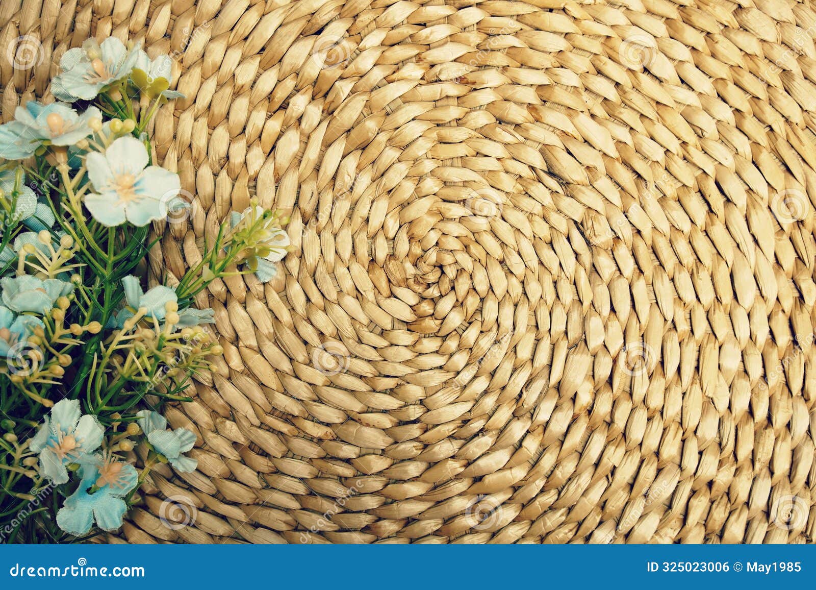Circular Weave Fibers Rattan Pattern Background Stock Photo - Image of ...