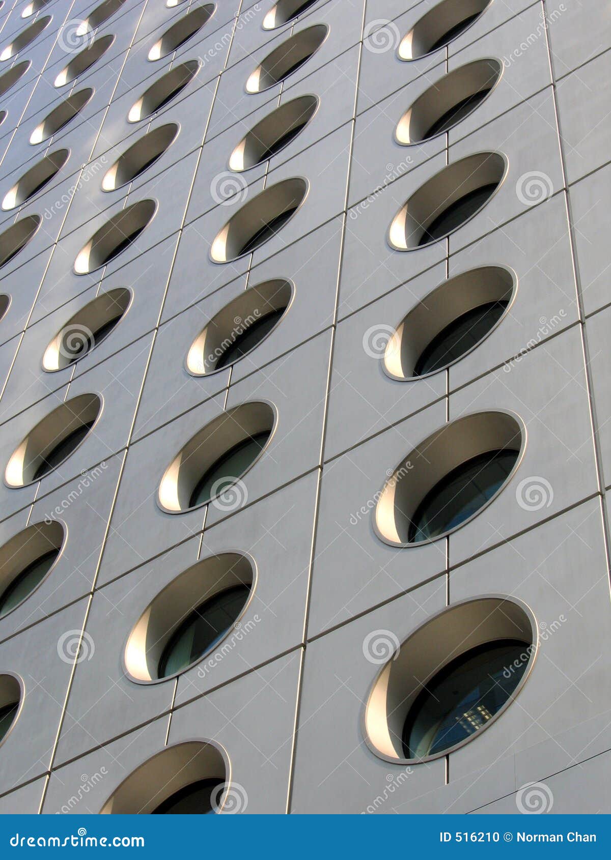 Circular Windows of an Office Building Stock Photo - Image of landmark ...