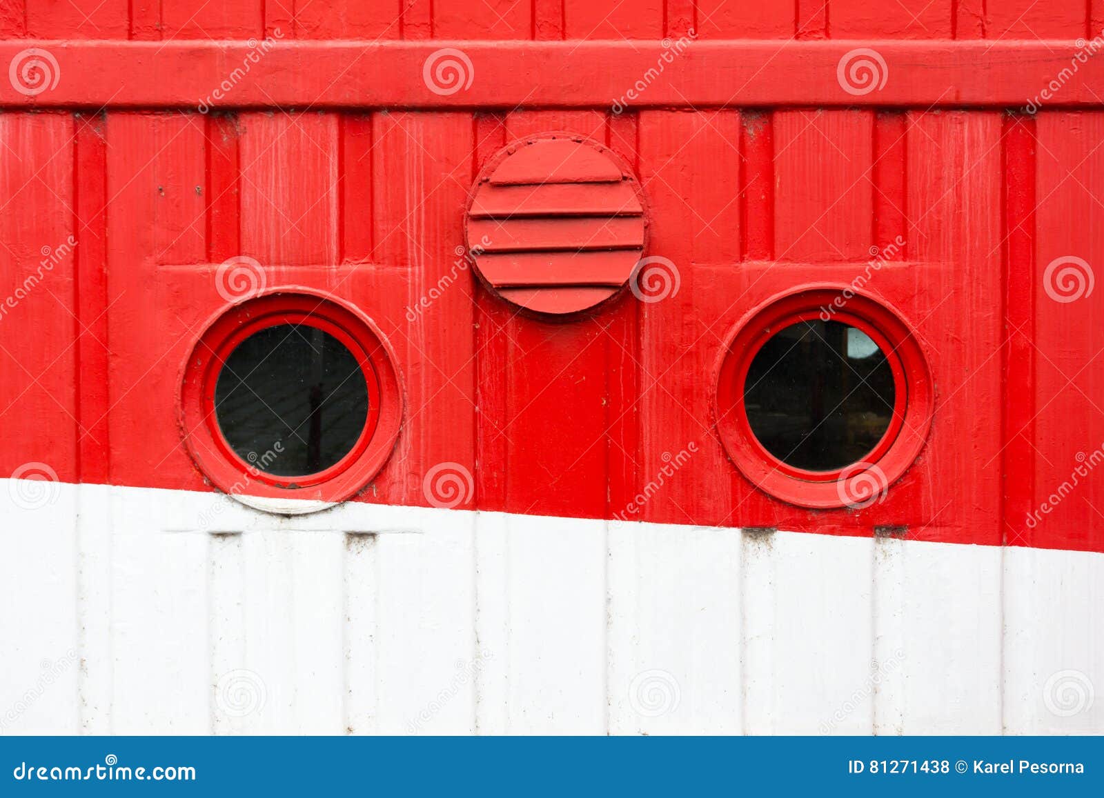 The Circular Windows With Blue Glass, Modern Contemporary Architecture ...
