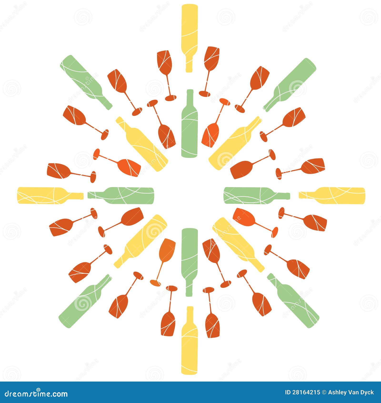Circular wine pattern stock vector. Illustration of dusty - 28164215
