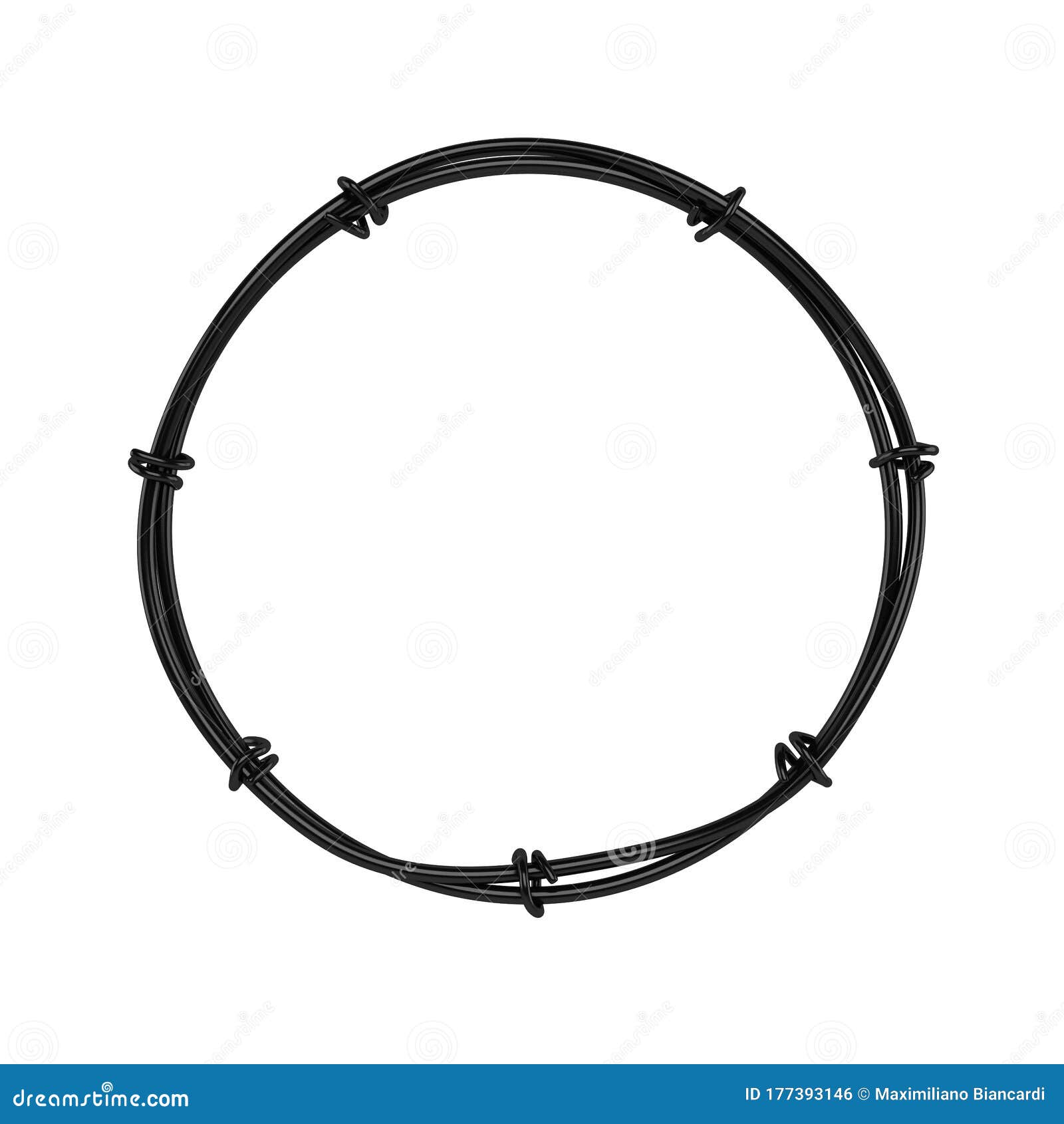 Circular Wire stock illustration. Illustration of border - 177393146