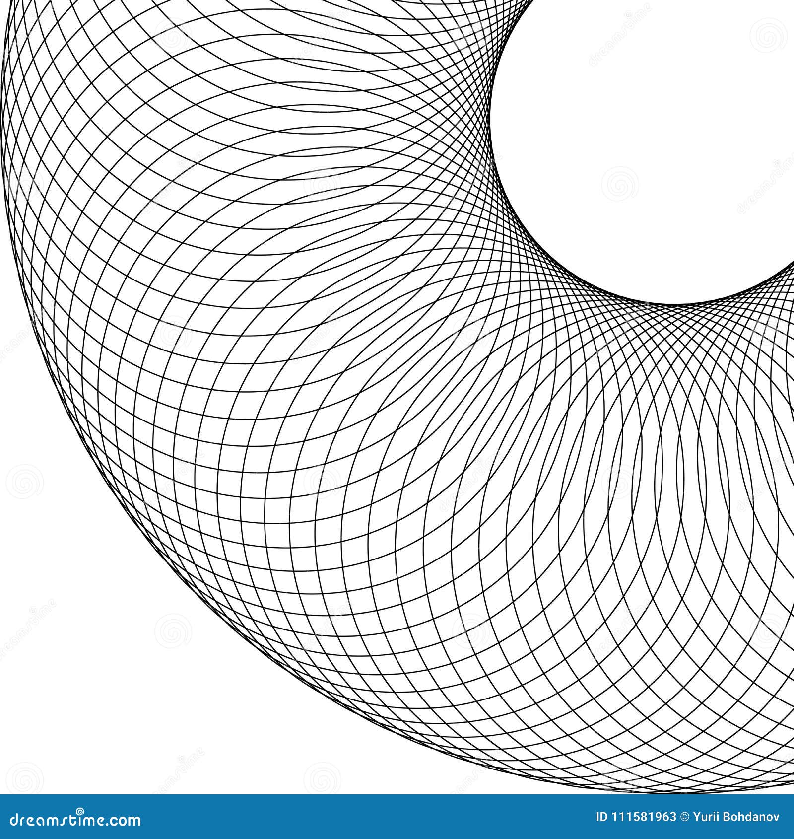 Background Design Element Circular Wire Mesh Digital Circles Lin Stock ...