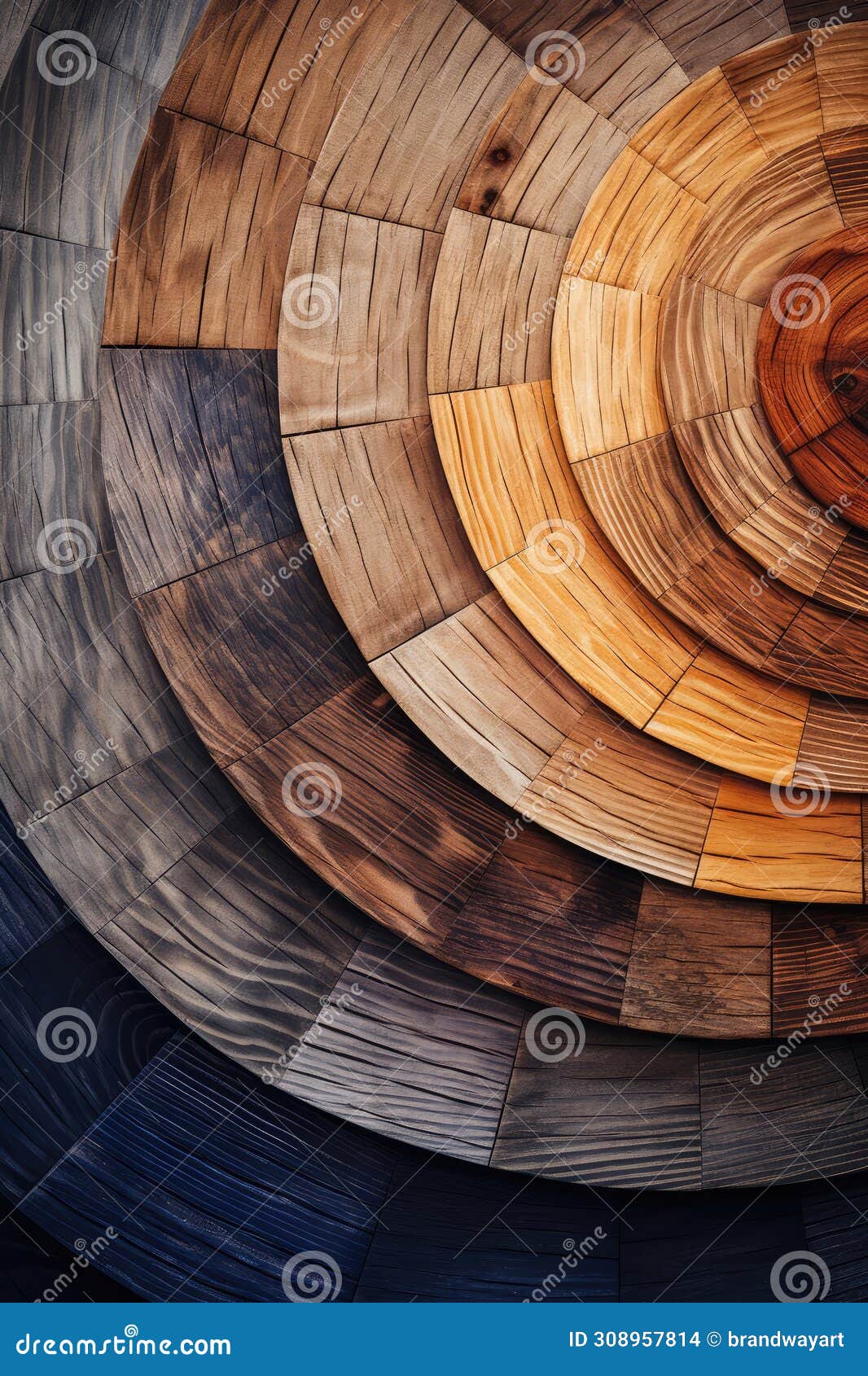 Colorful Circular Wooden Structure Stock Illustration - Illustration of ...