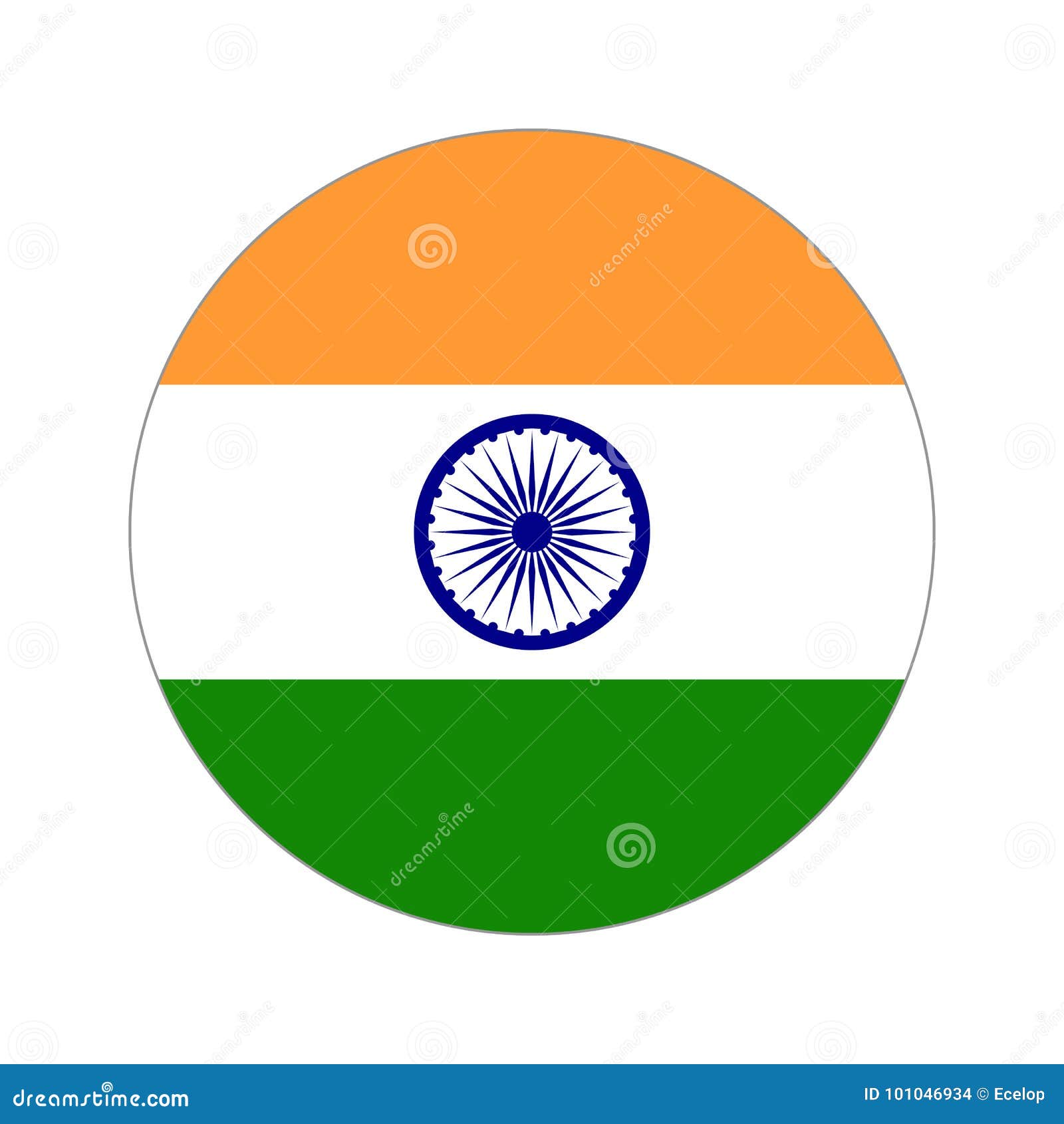 Circular World Flag Vector Illustration | CartoonDealer.com #101047648