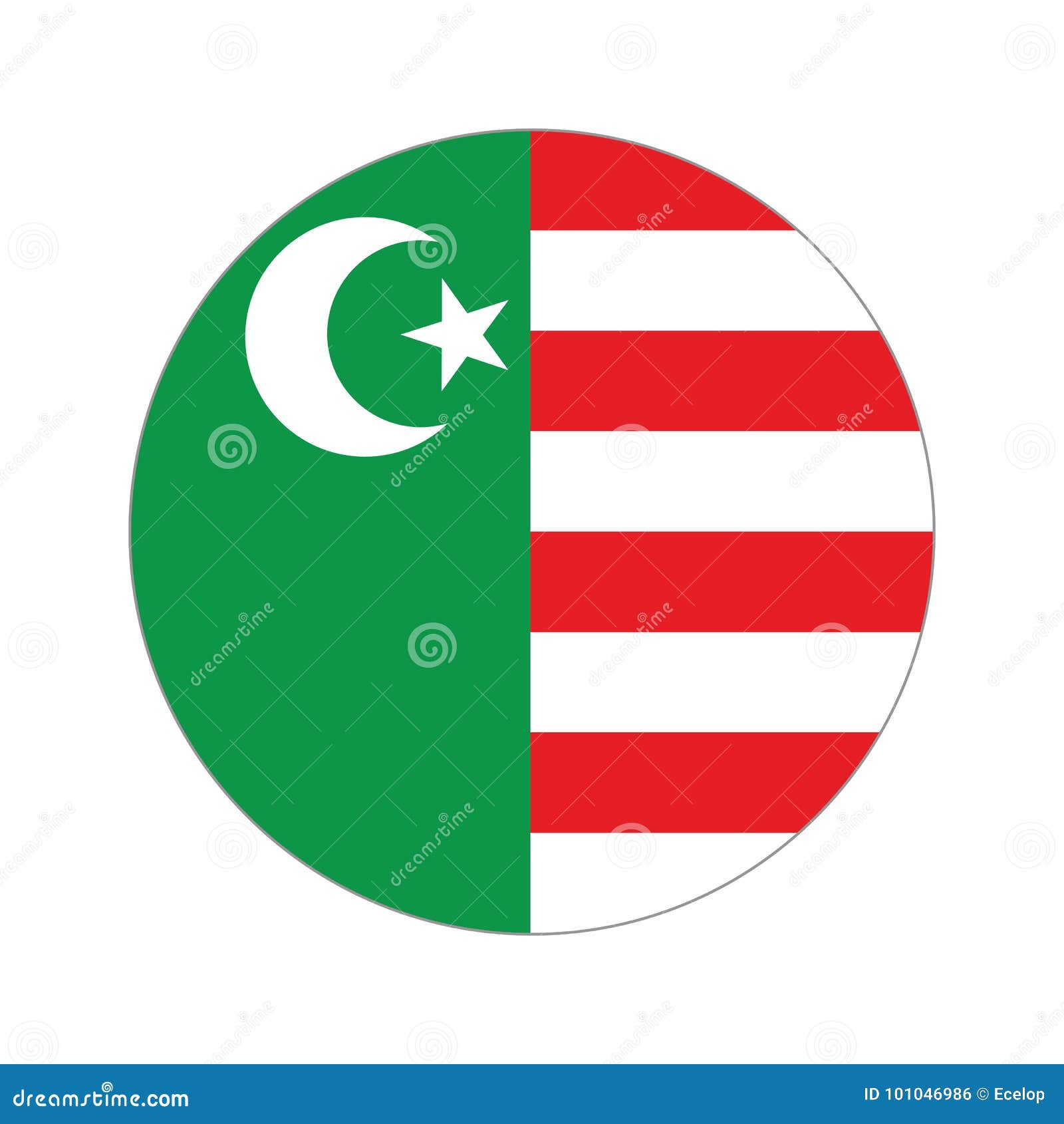 Circular world Flag stock vector. Illustration of backdrop - 101046986