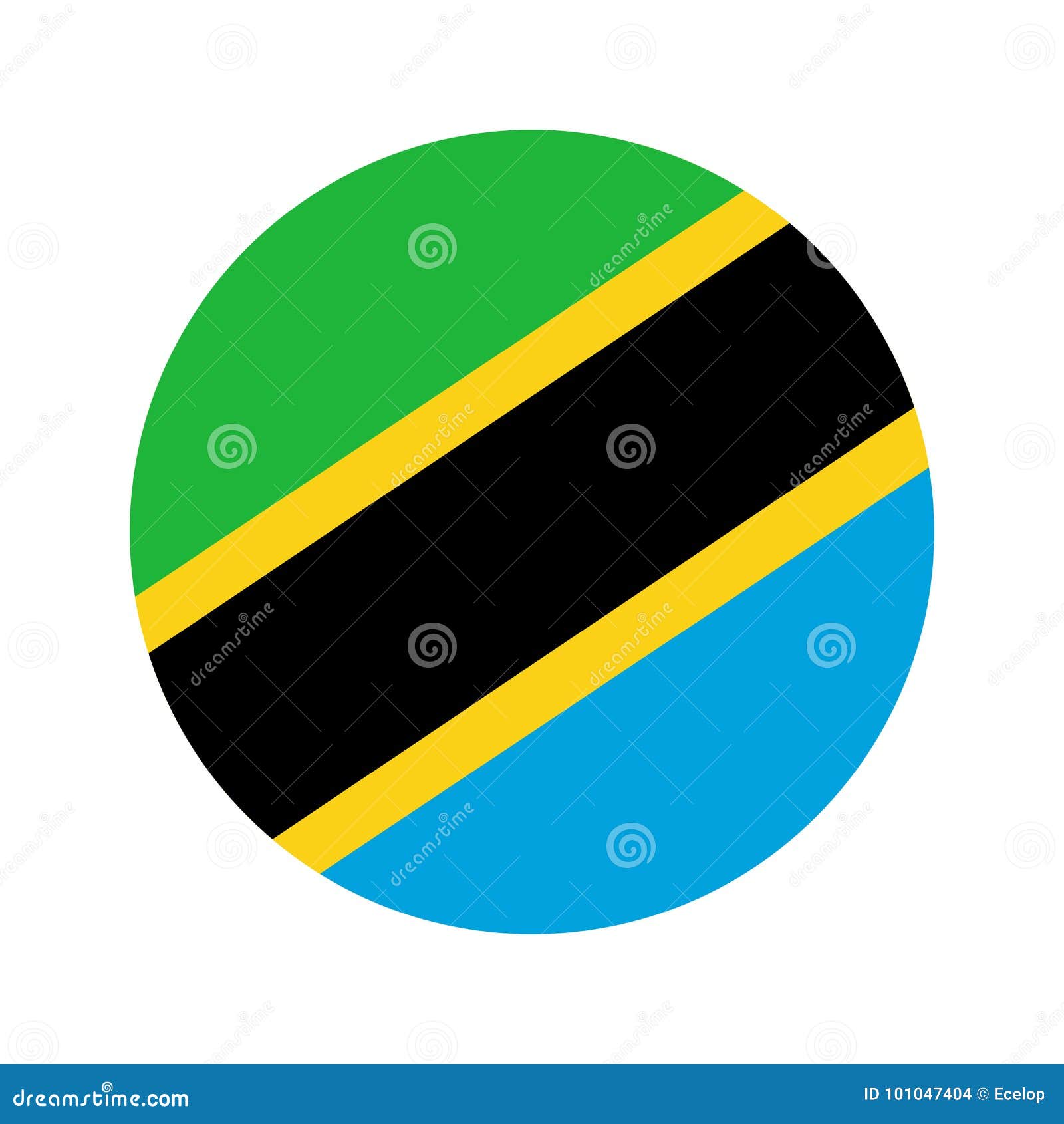 Circular world Flag stock vector. Illustration of republic - 101047404