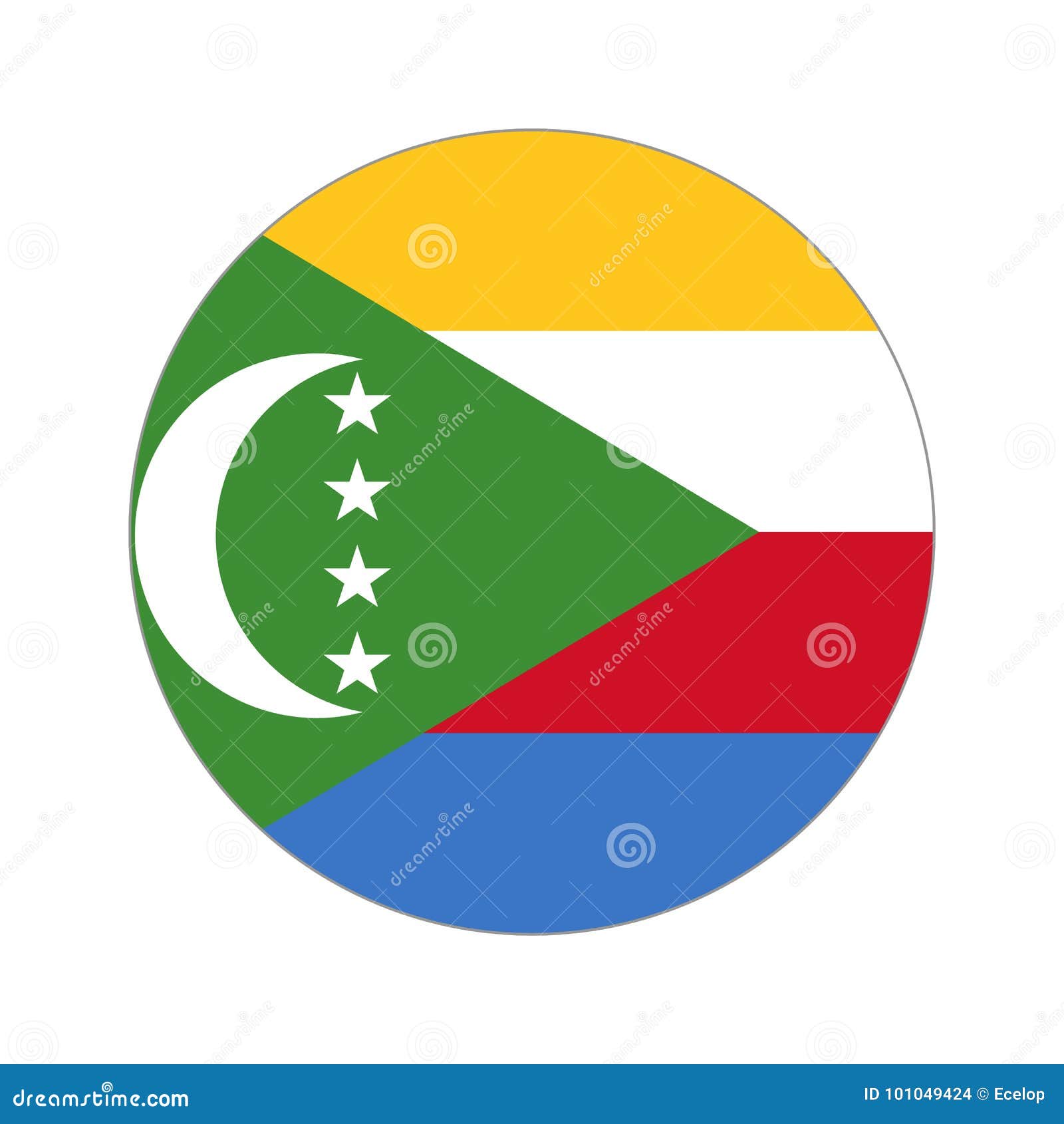 Circular world Flag stock vector. Illustration of national - 101049424