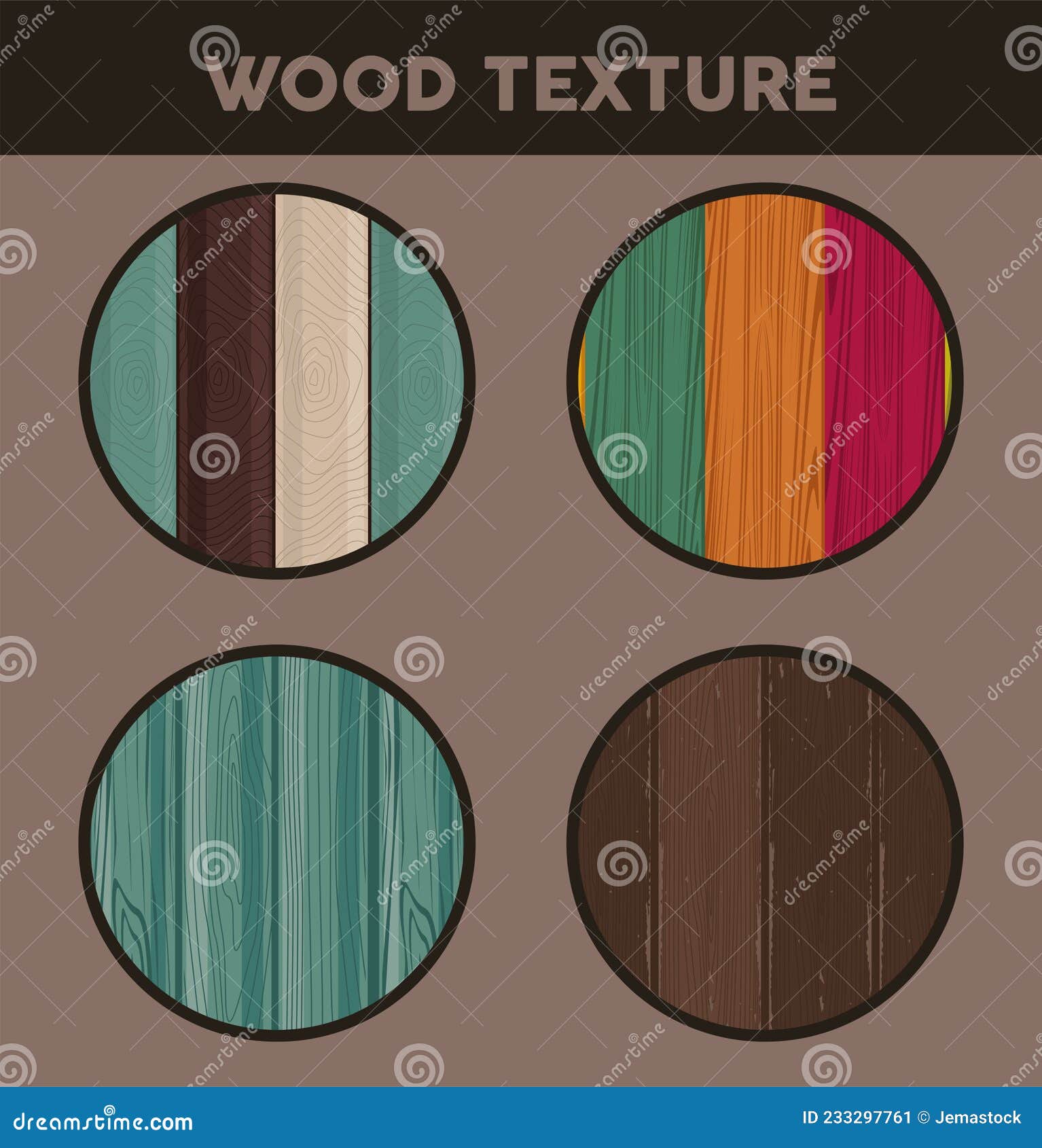 Four Textures Vector Illustration | CartoonDealer.com #39255416