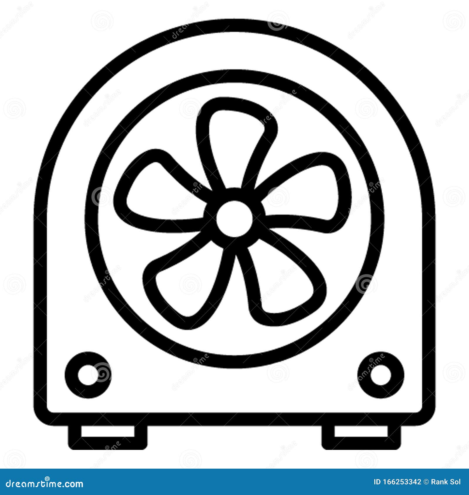 Circulate Air Isolated Vector Icon Fully Editable Stock Vector ...