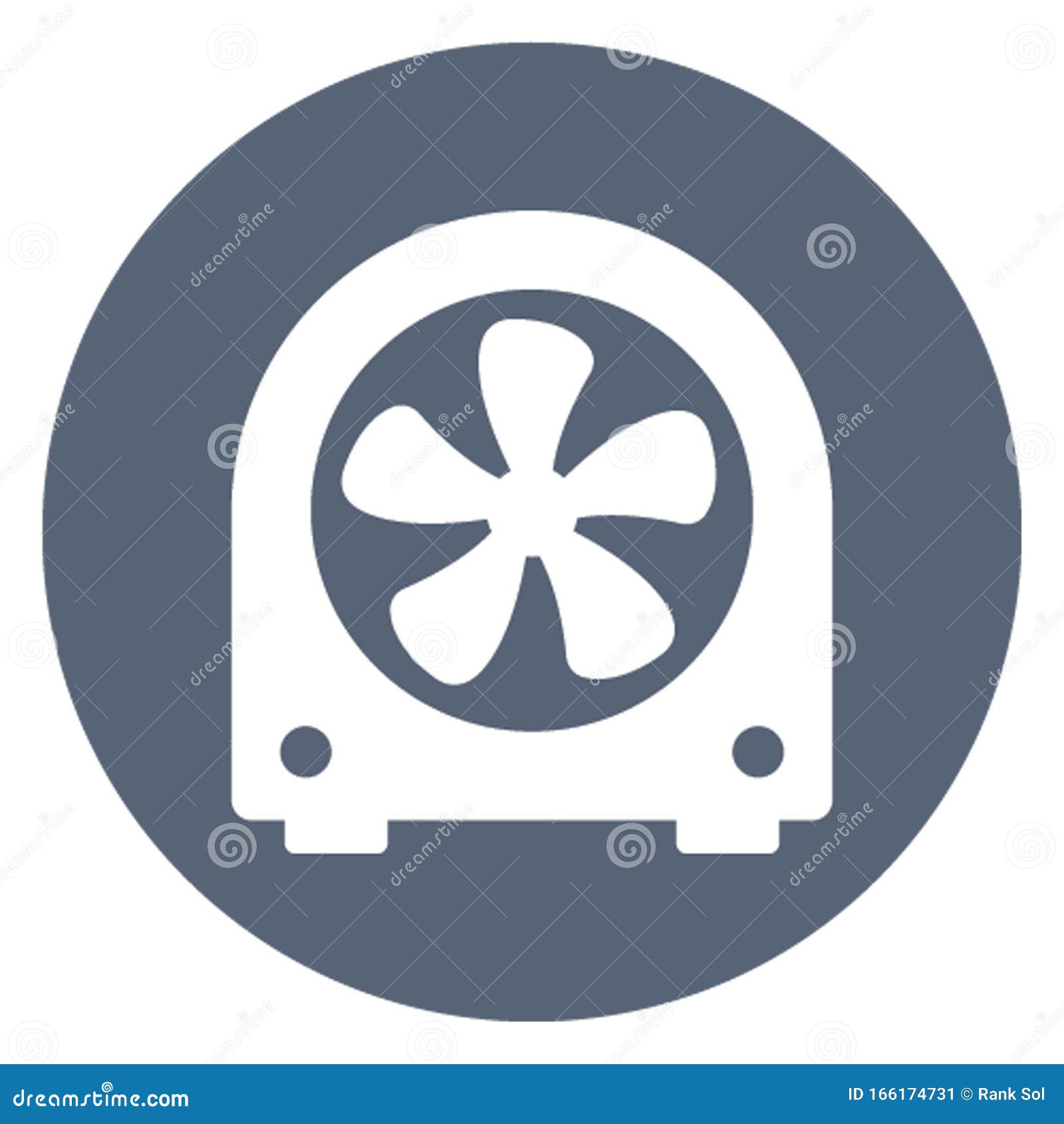 Circulate Air Isolated Vector Icon Fully Editable Stock Vector ...