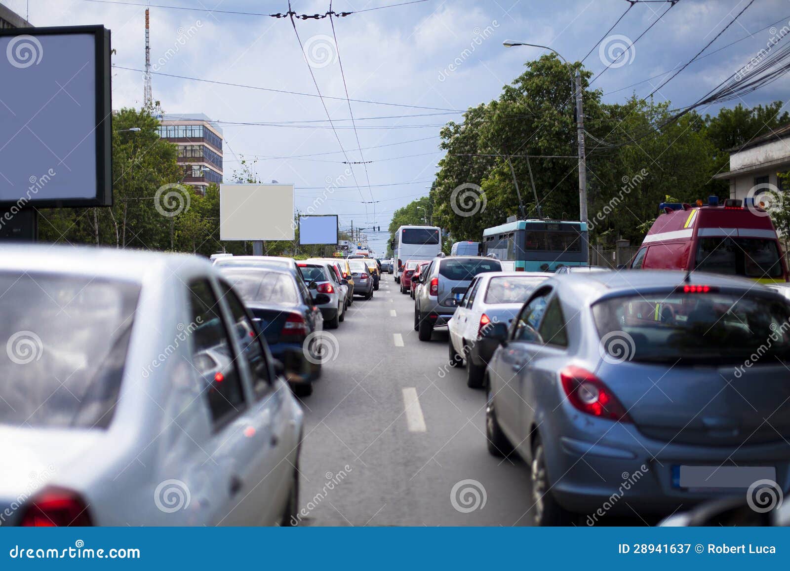 Circulation D'heure De Pointe Image stock - Image du tard, horizontal ...