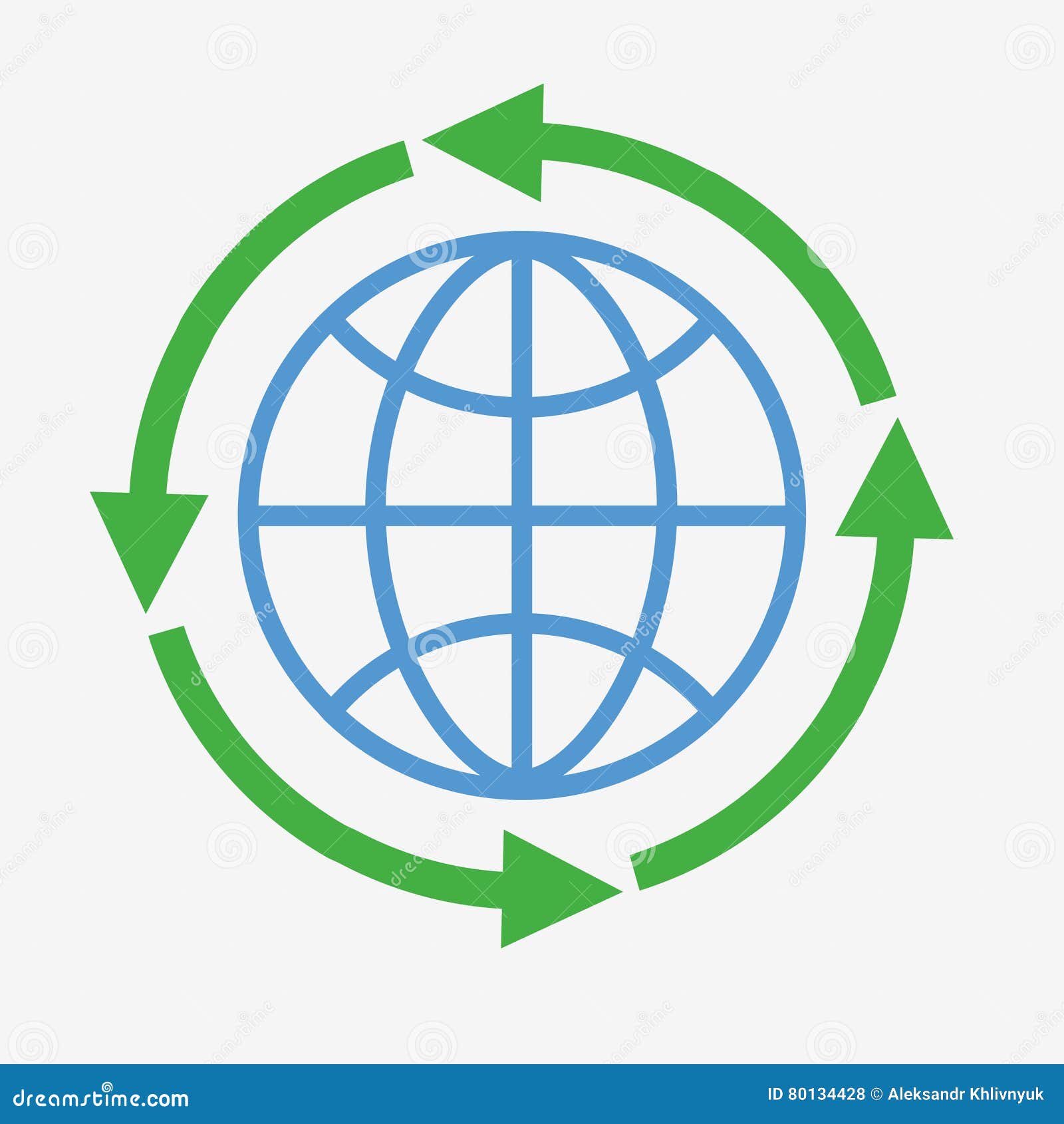 Circulation Around Money Idea And Time Growh Cartoon Vector ...