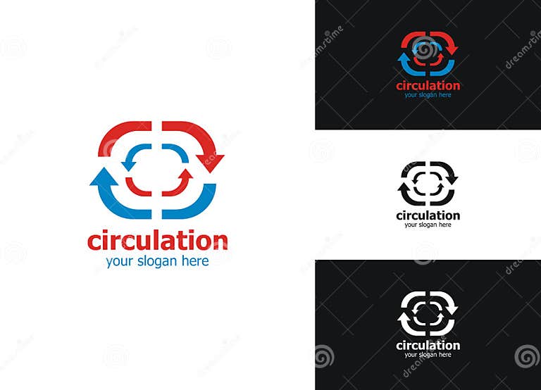 Circulation Logo stock vector. Illustration of graphic - 21773311