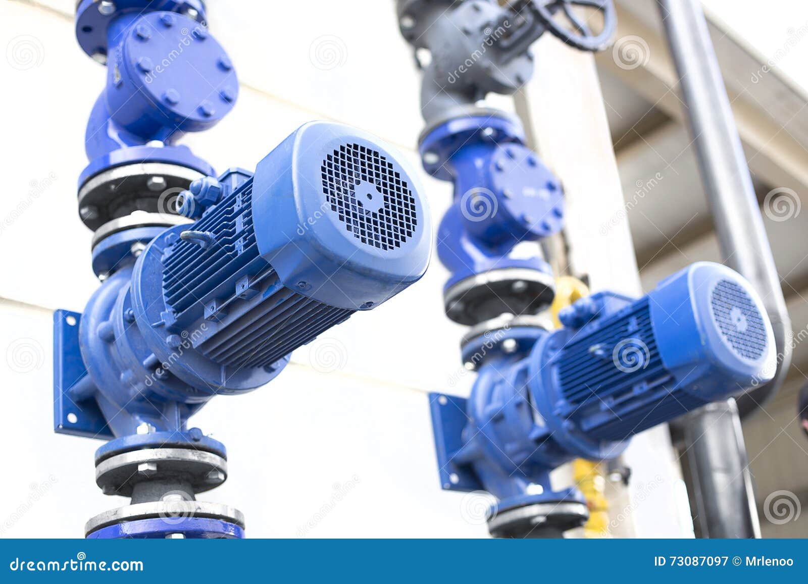 Circulation Pumps on the White Background Stock Image - Image of pipe ...