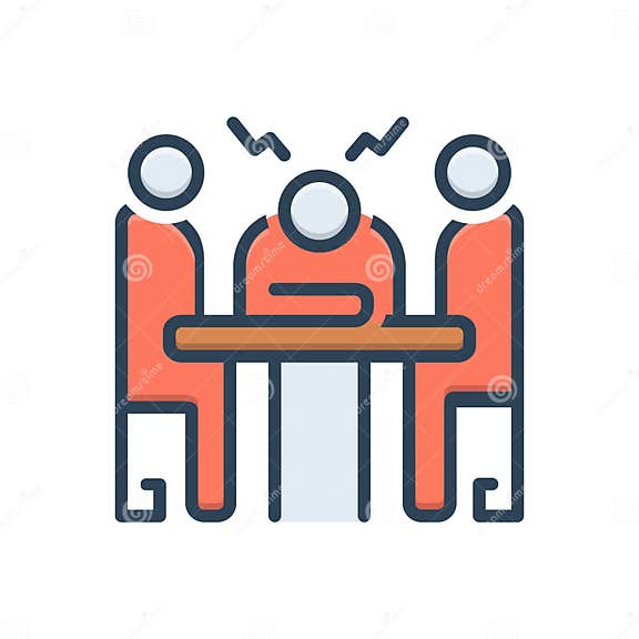 Color Illustration Icon for Circumstance, Circs and Actualities Stock ...