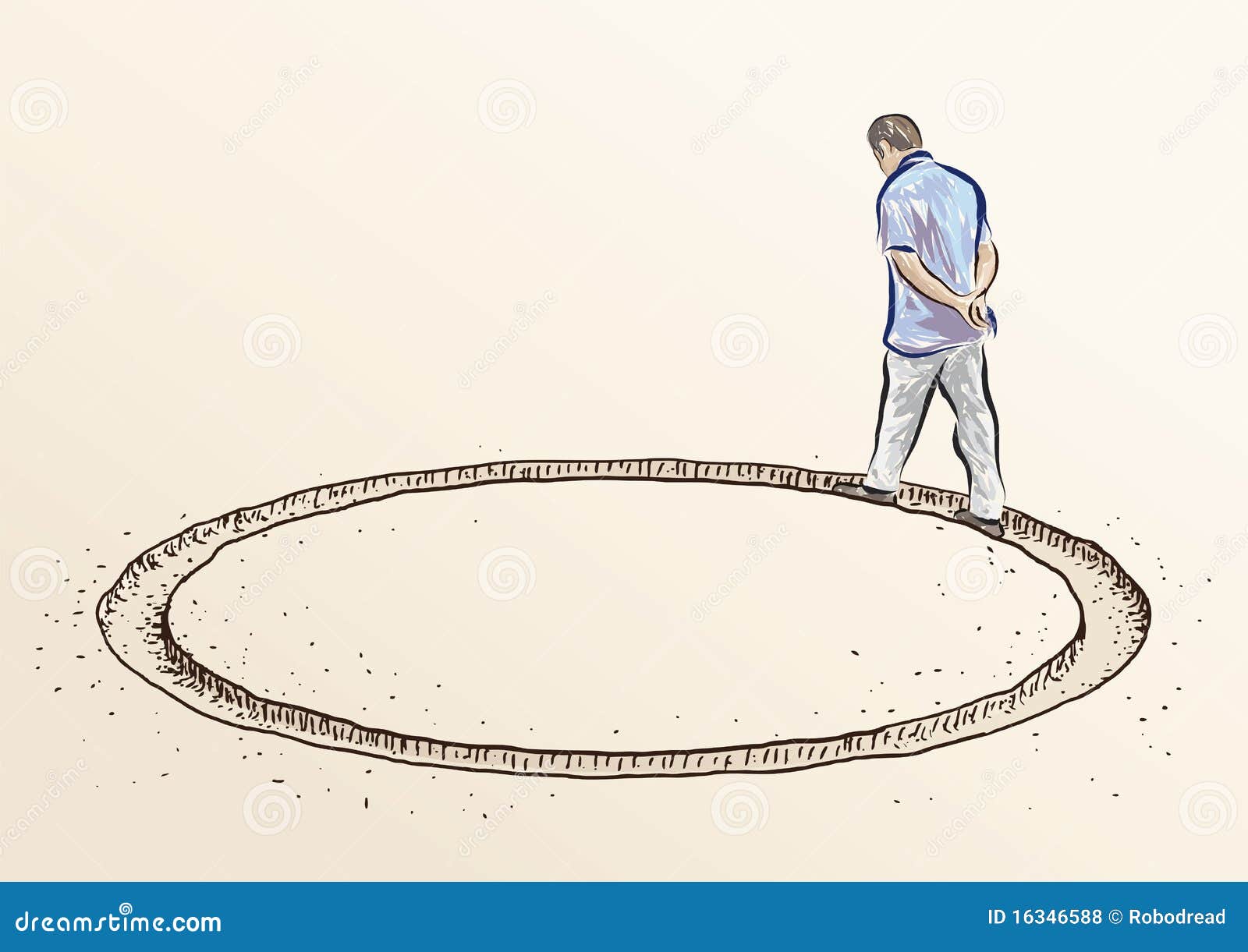 Circunda ilustración del vector. Ilustración de movimiento - 16346588