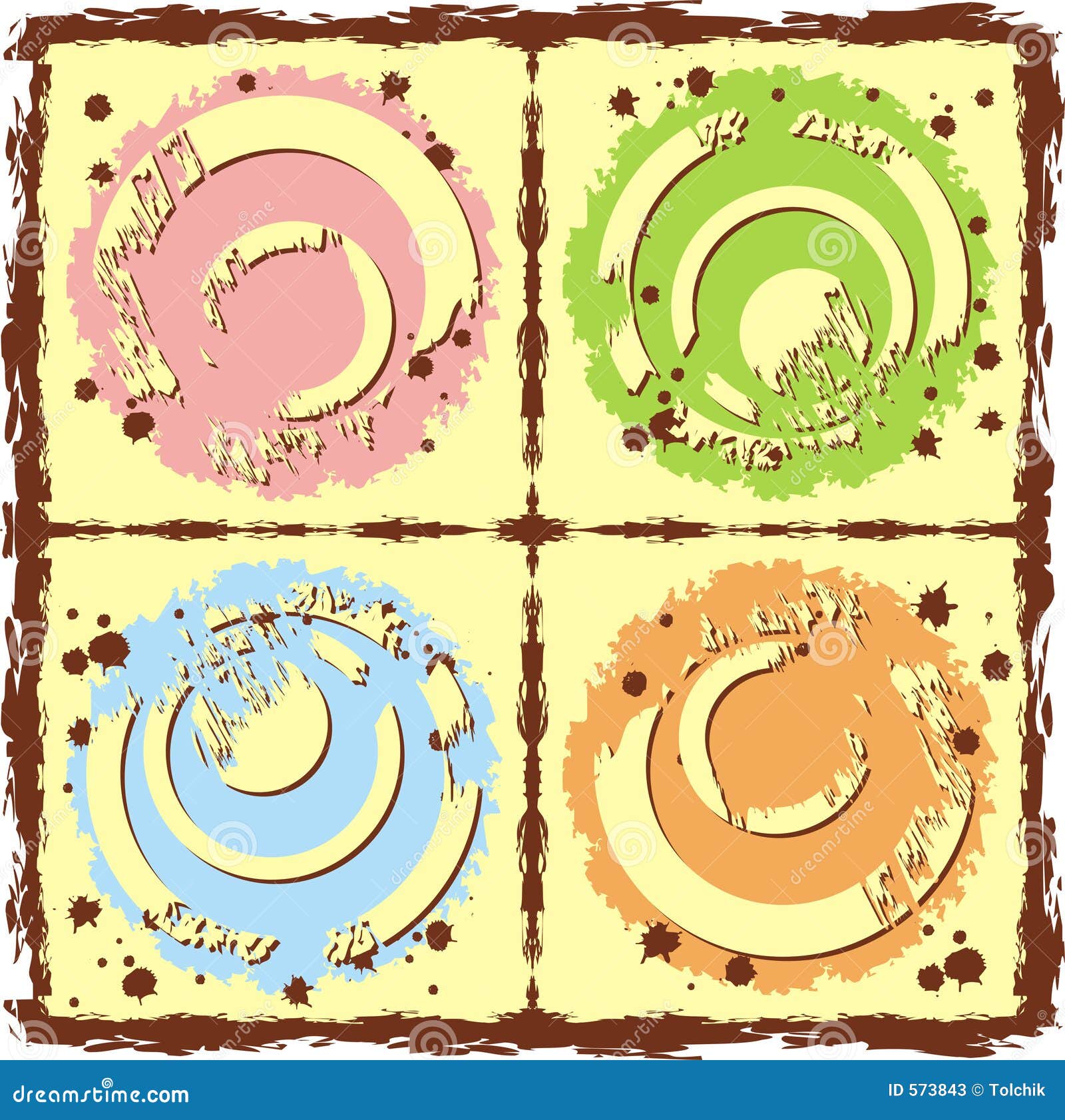 Circunda a Textura Do Grunge, Vetor Ilustração do Vetor - Ilustração de ...