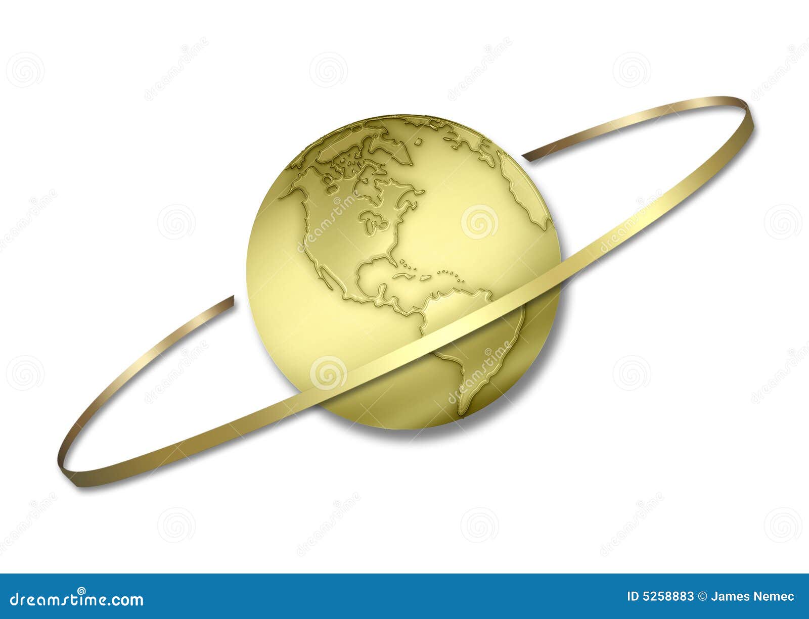 Circundar el globo stock de ilustración. Ilustración de esfera - 5258883